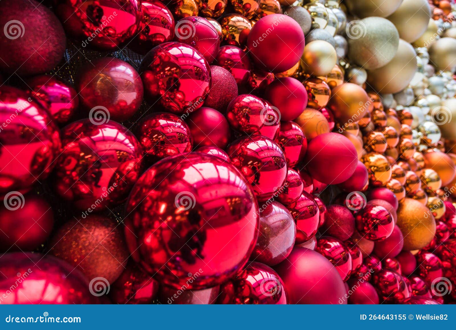 Christmas bauble display stock image. Image of bauble - 264643155