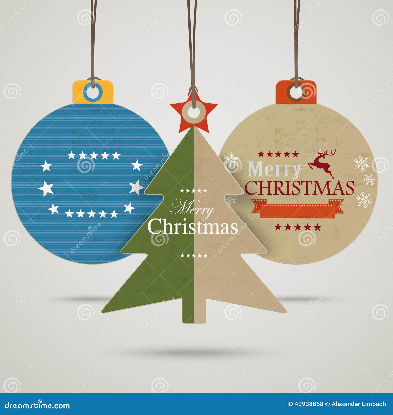 3 Christmas Bauble Price Sticker Stock Vector - Illustration of glitter ...