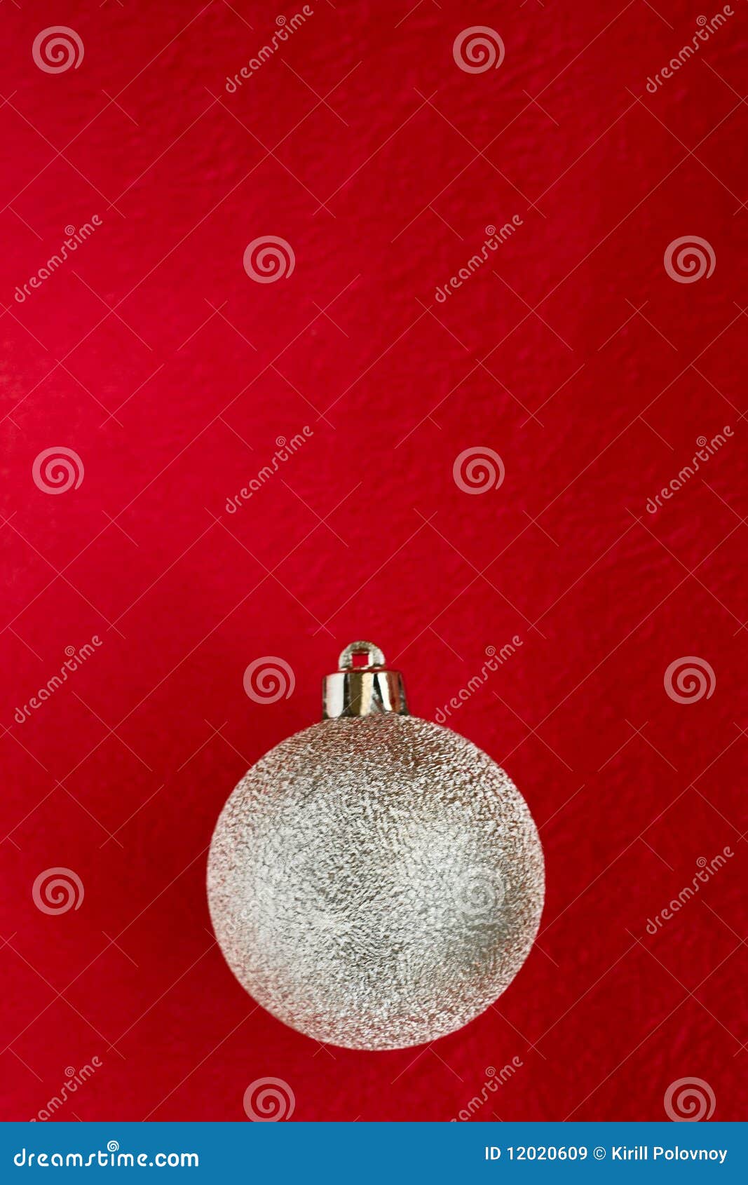 Christmas bauble on red stock image. Image of closeup - 12020609