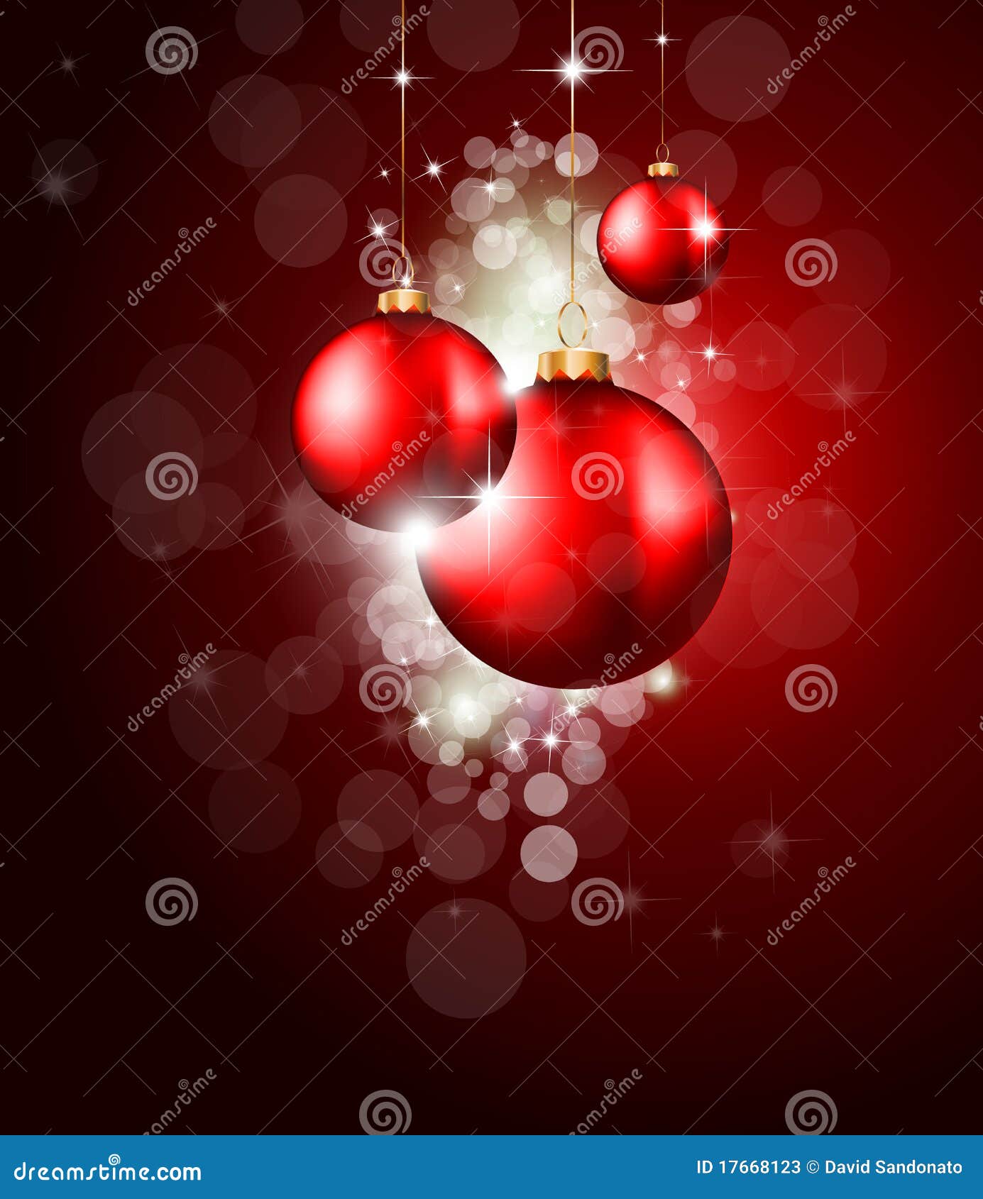 Christmas Baubles Background Stock Vector - Illustration of frame ...