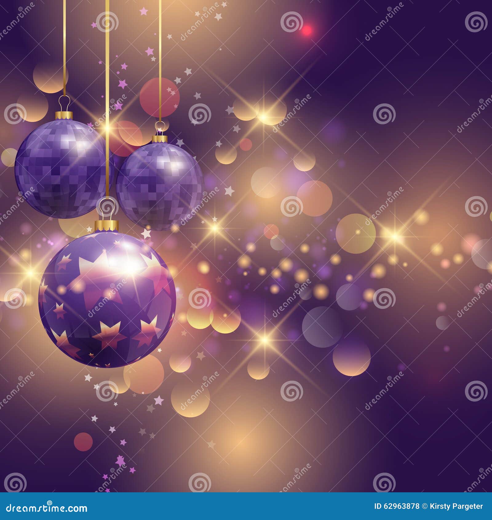 Christmas Baubles Background Stock Vector - Illustration of vector ...