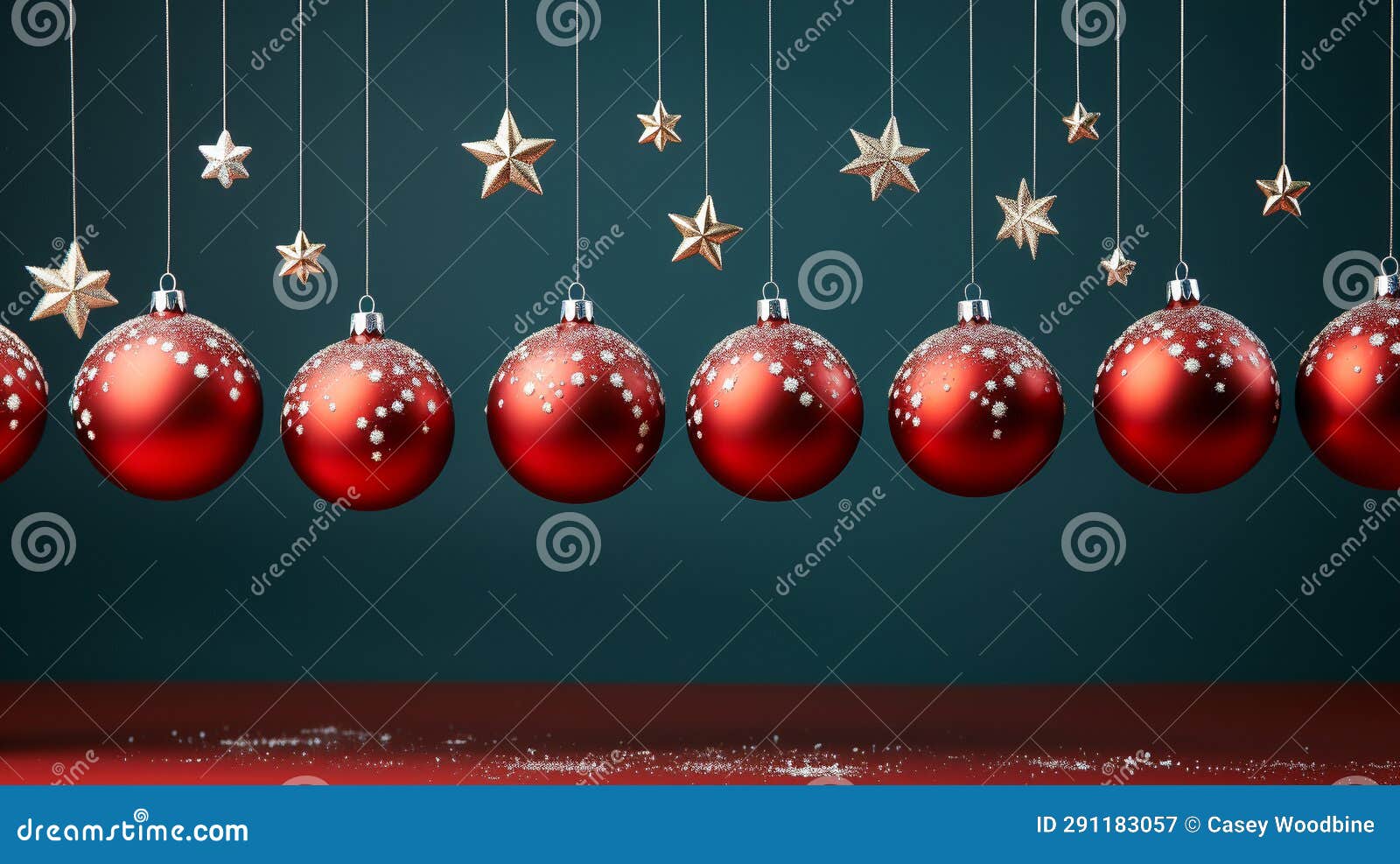 Christmas Baubles Background Image Stock Illustration - Illustration of ...