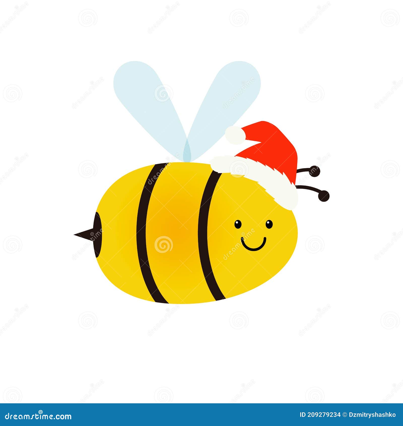 Christmas bee icon. stock vector. Illustration of background - 209279234
