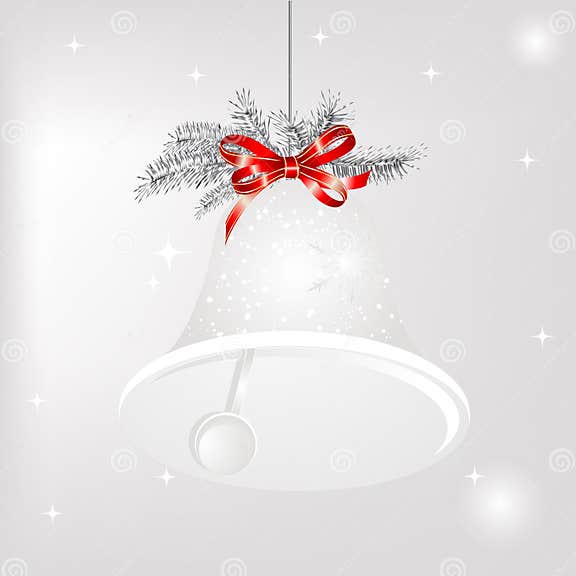 Christmas bell stock vector. Illustration of border, handbell - 26768606