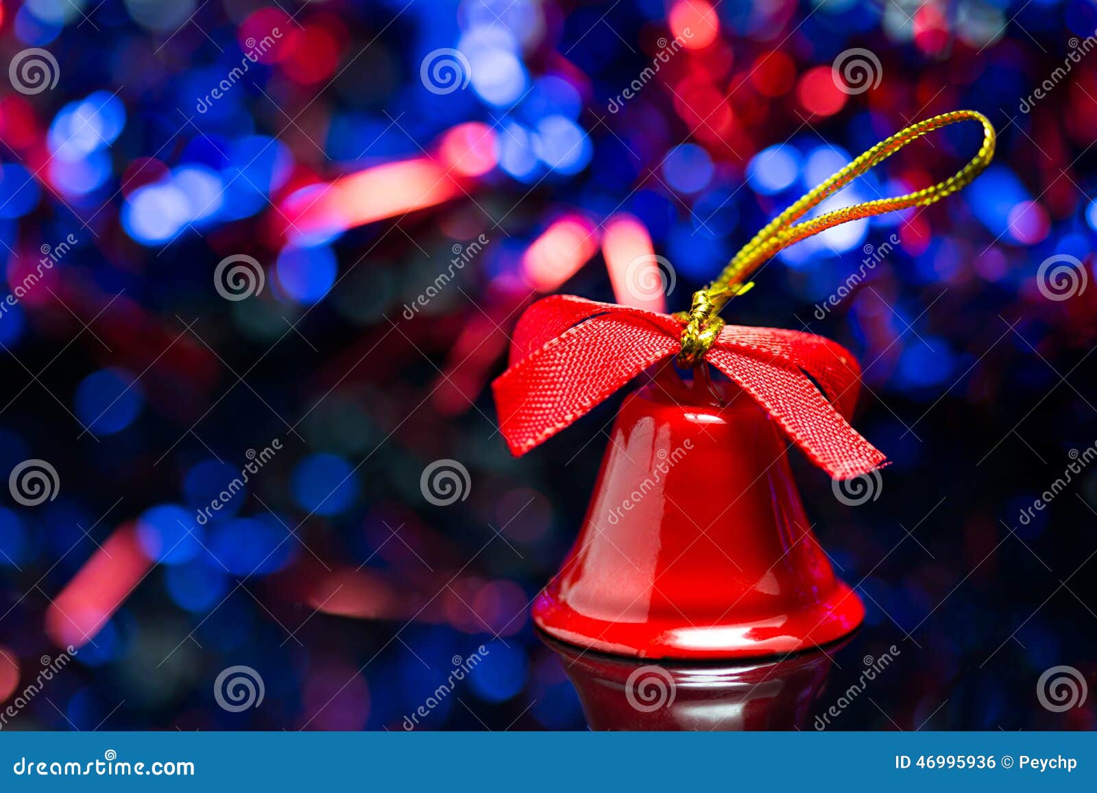 Christmas Bell stock photo. Image of celebration, gold - 46995936