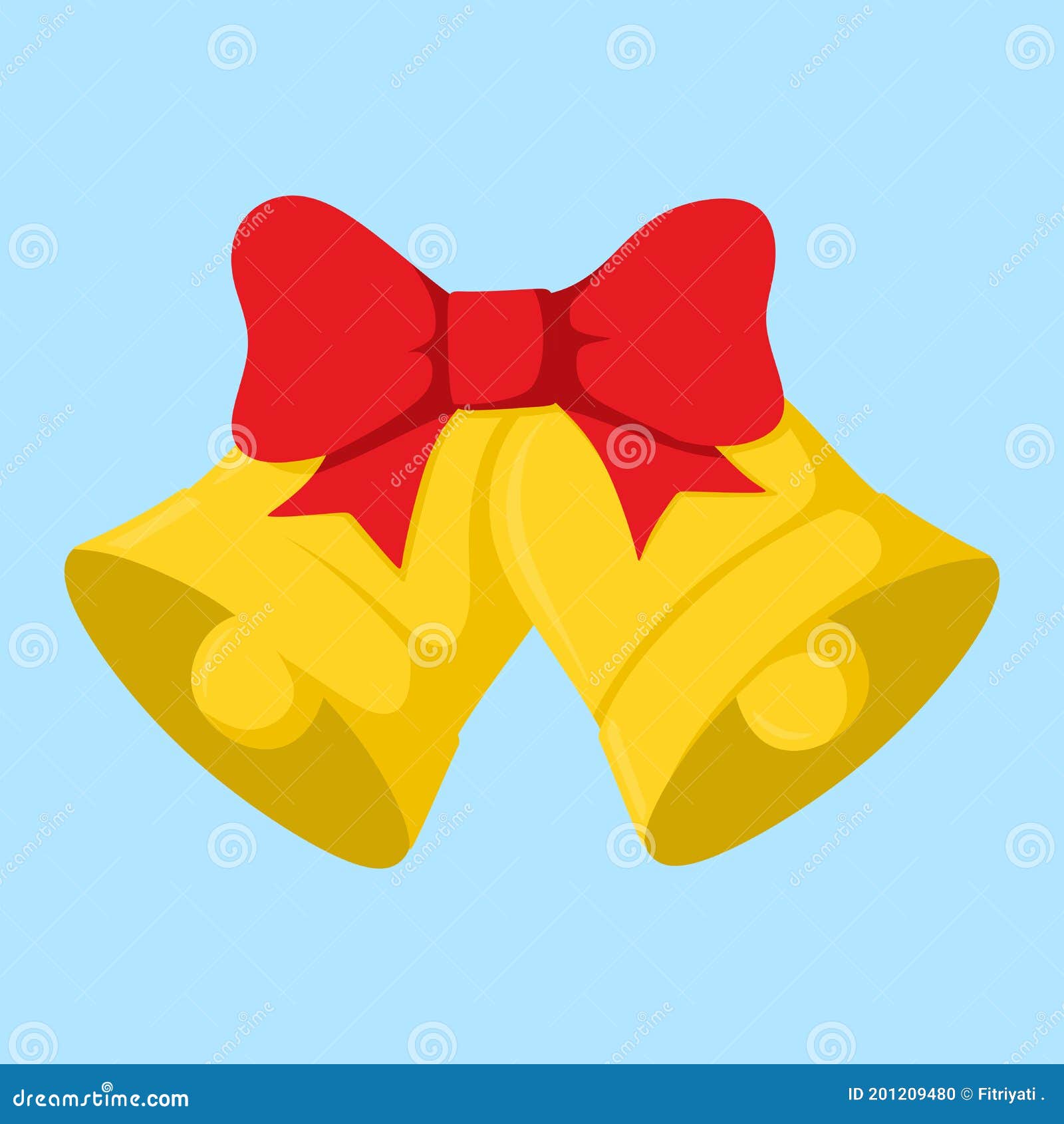 Vector Design of Cute Christmas Bell Editorial Image - Illustration of ...
