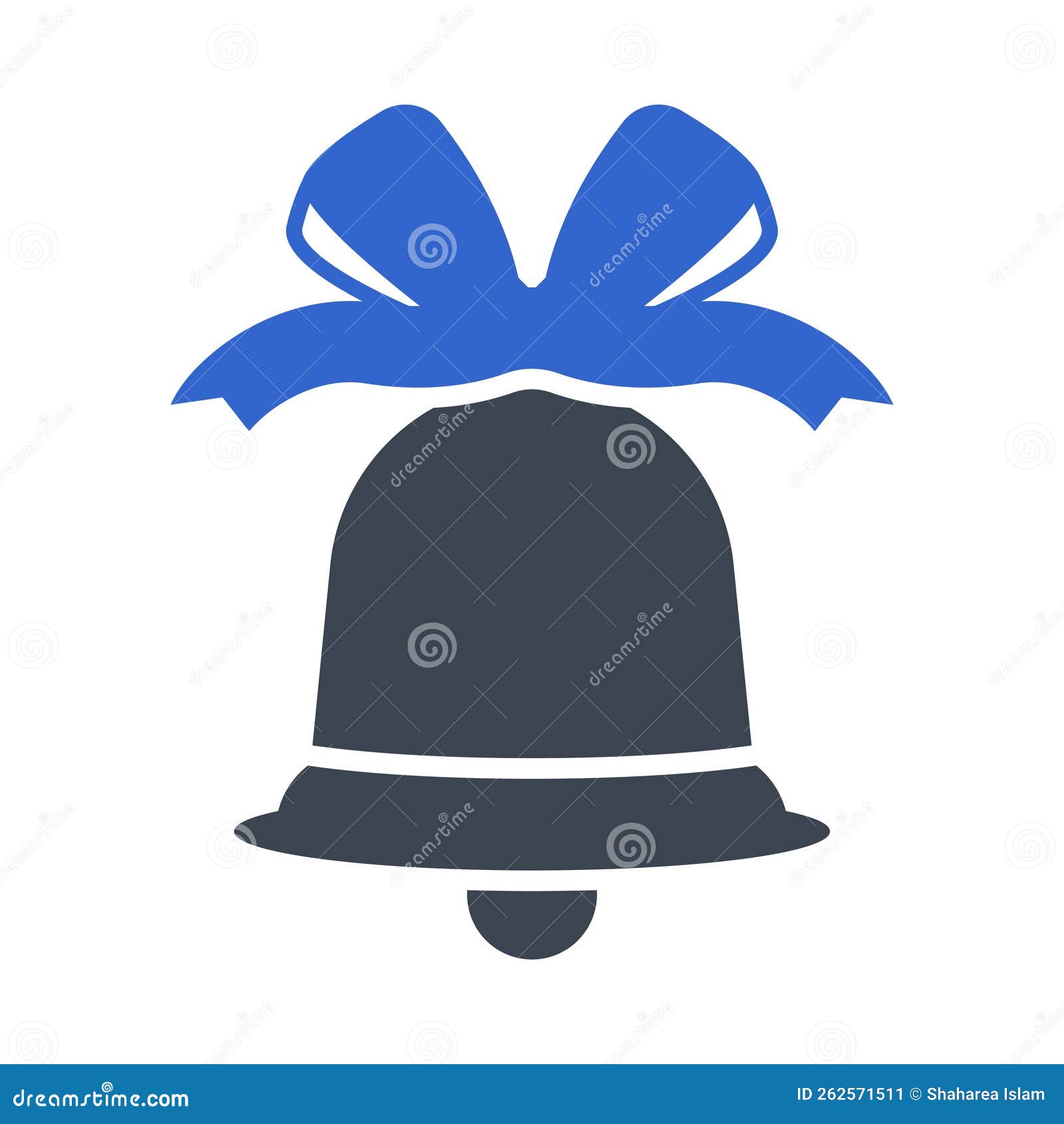 Christmas Bell Icon stock vector. Illustration of celebration - 262571511