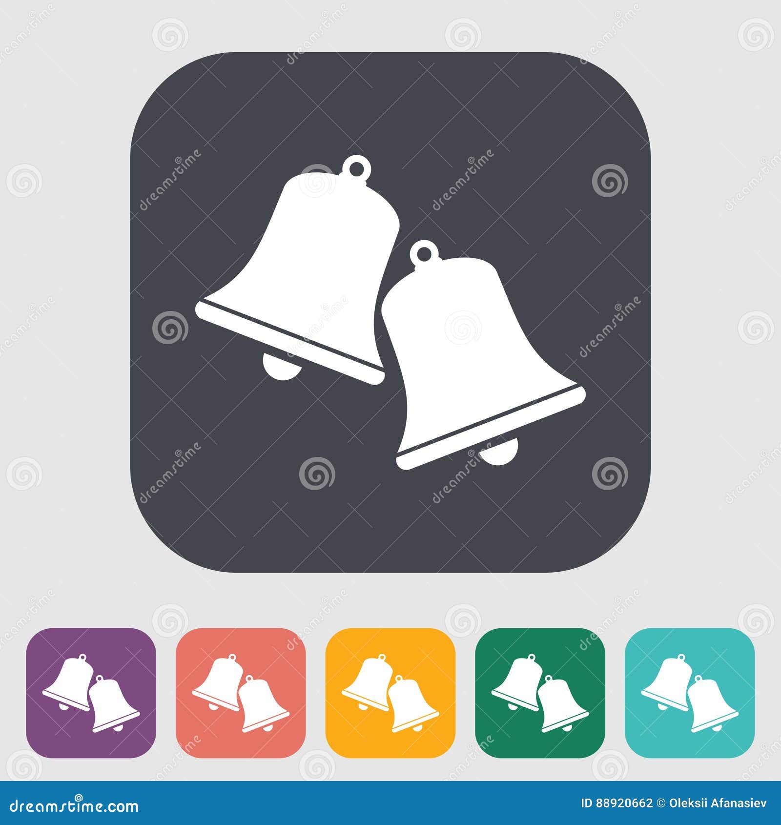 Christmas bell stock vector. Illustration of celebration - 88920662