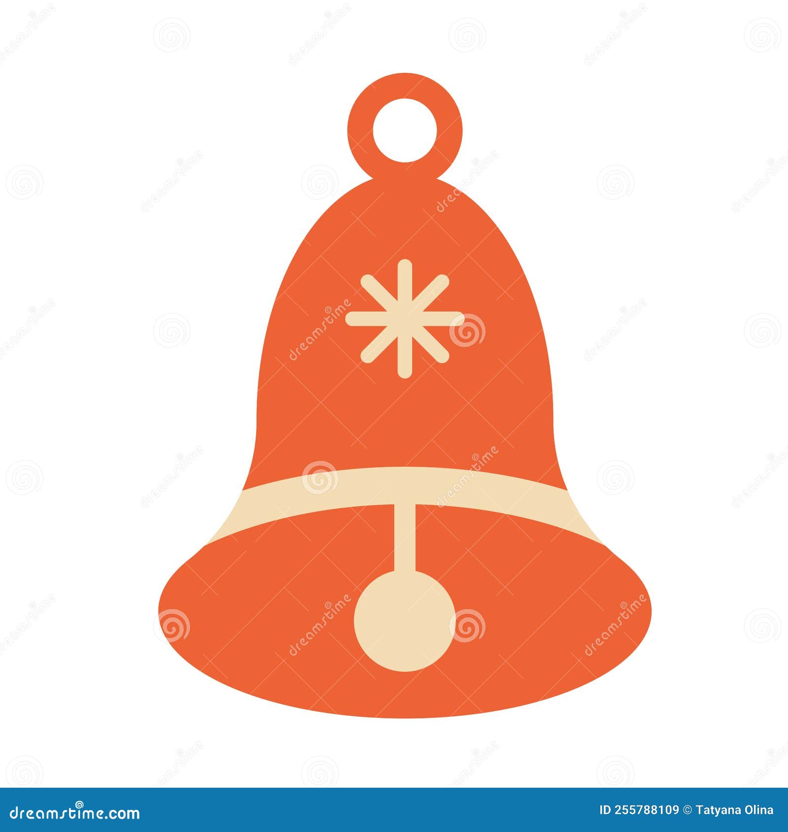 Christmas Bell. Vector Illustration Stock Vector - Illustration of ...