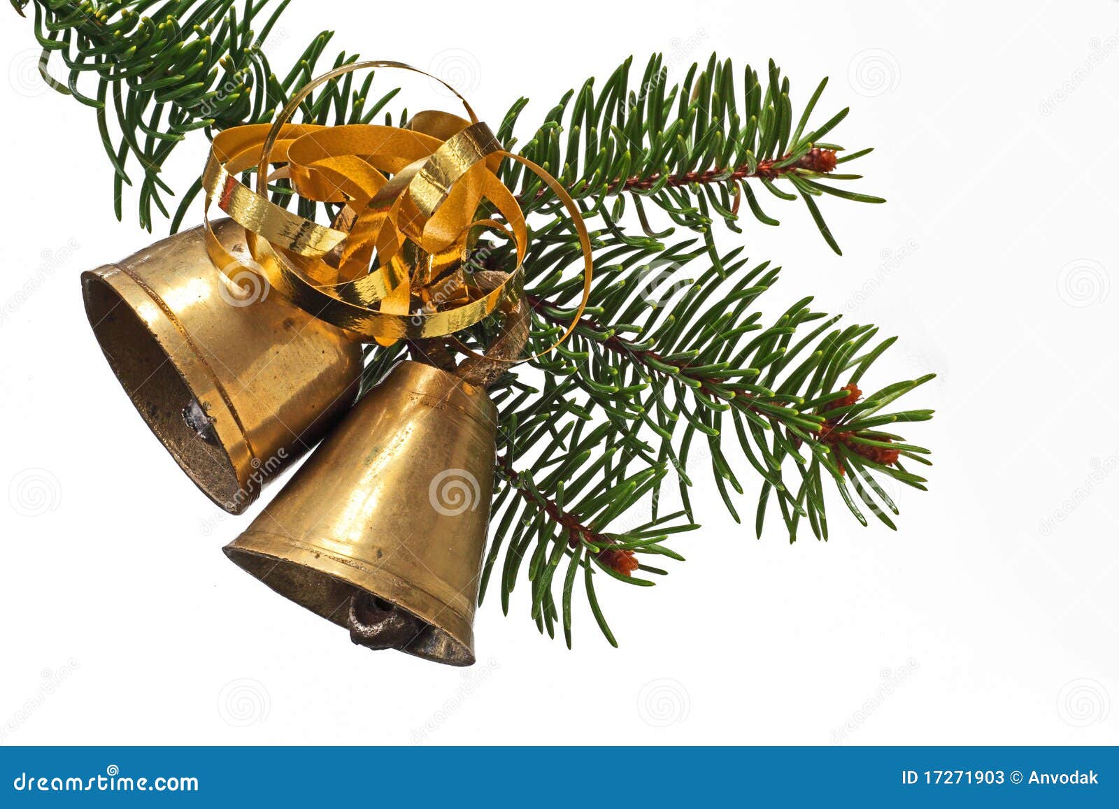 Christmas bells stock image. Image of evergreen, background - 17271903