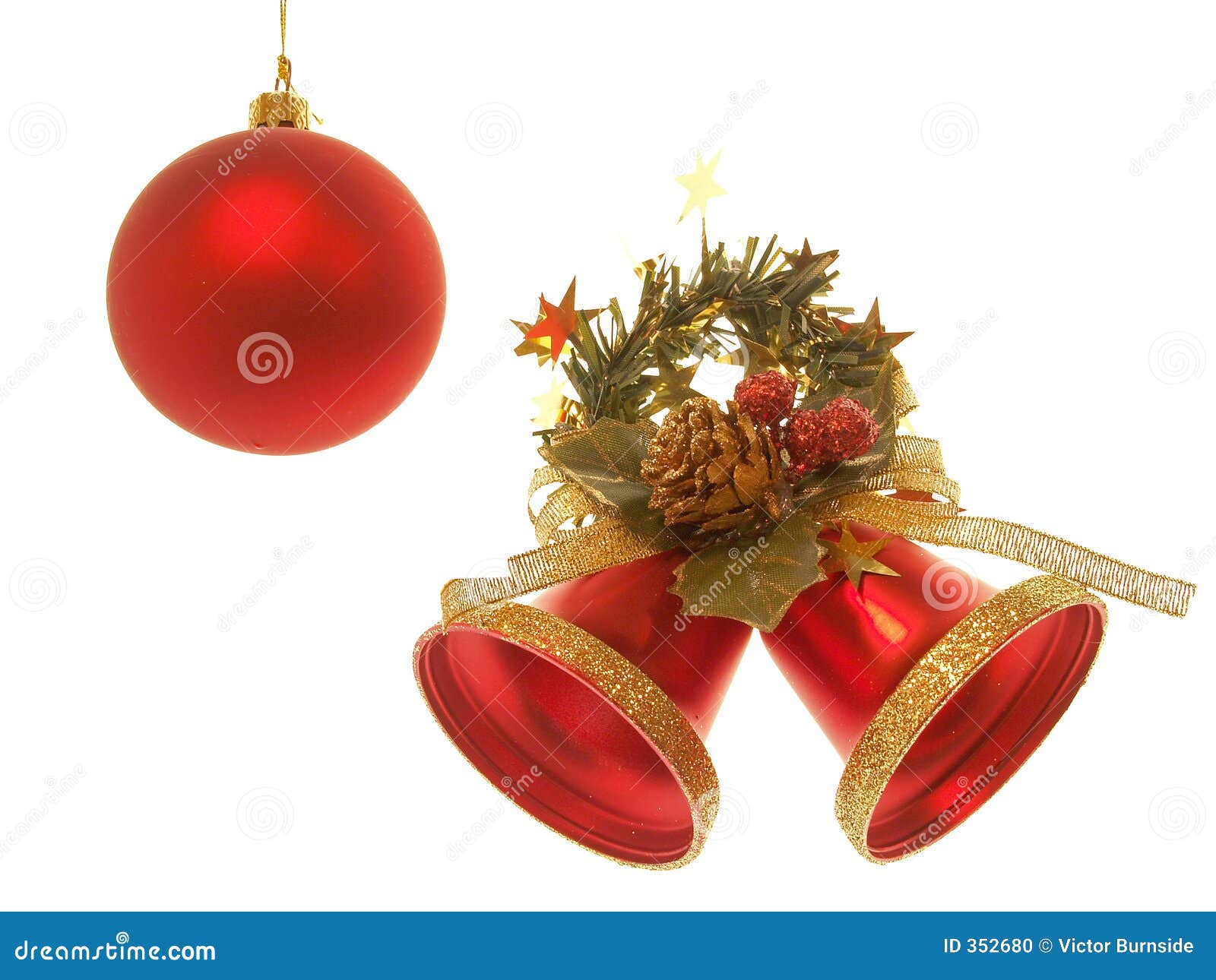 Christmas Bells stock photo. Image of decor, stars, trinkets - 352680