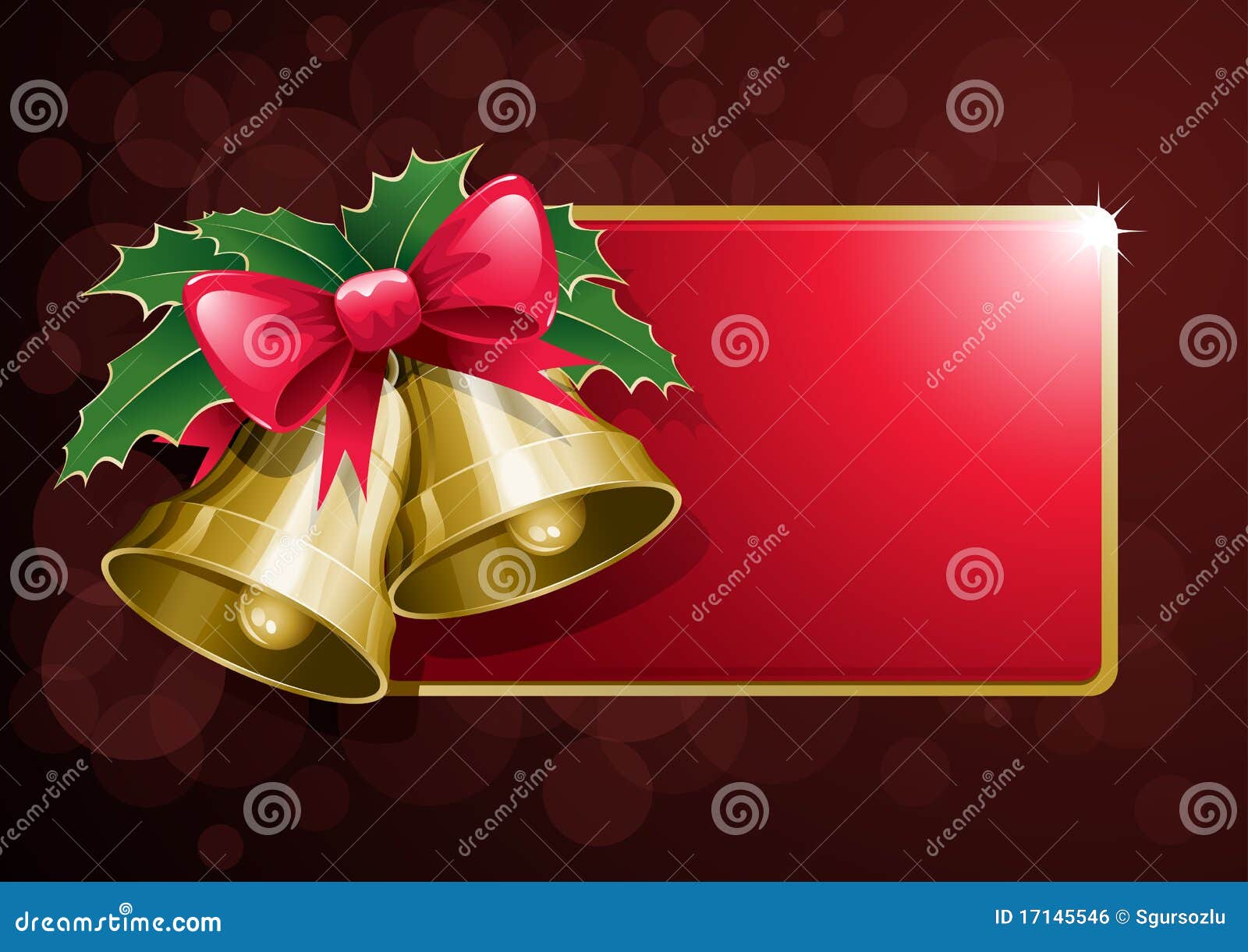 Christmas bells banner stock vector. Illustration of background - 17145546