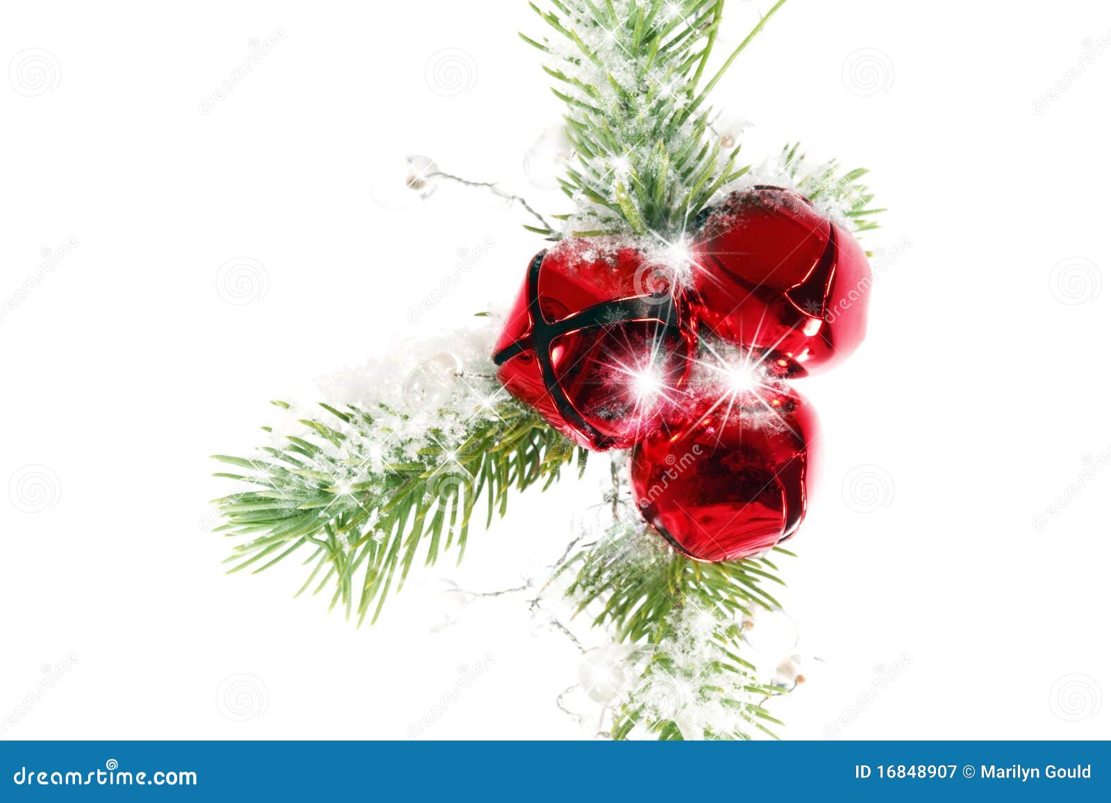 Christmas Bells & Greenery Stock Image - Image of bells, christmastime ...
