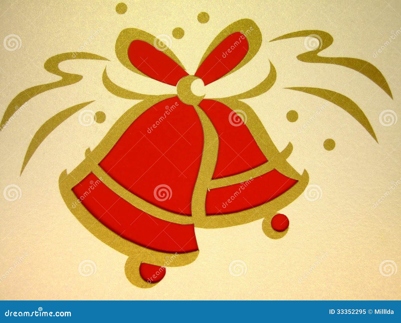Christmas bells stock image. Image of year, golden, pattern - 33352295