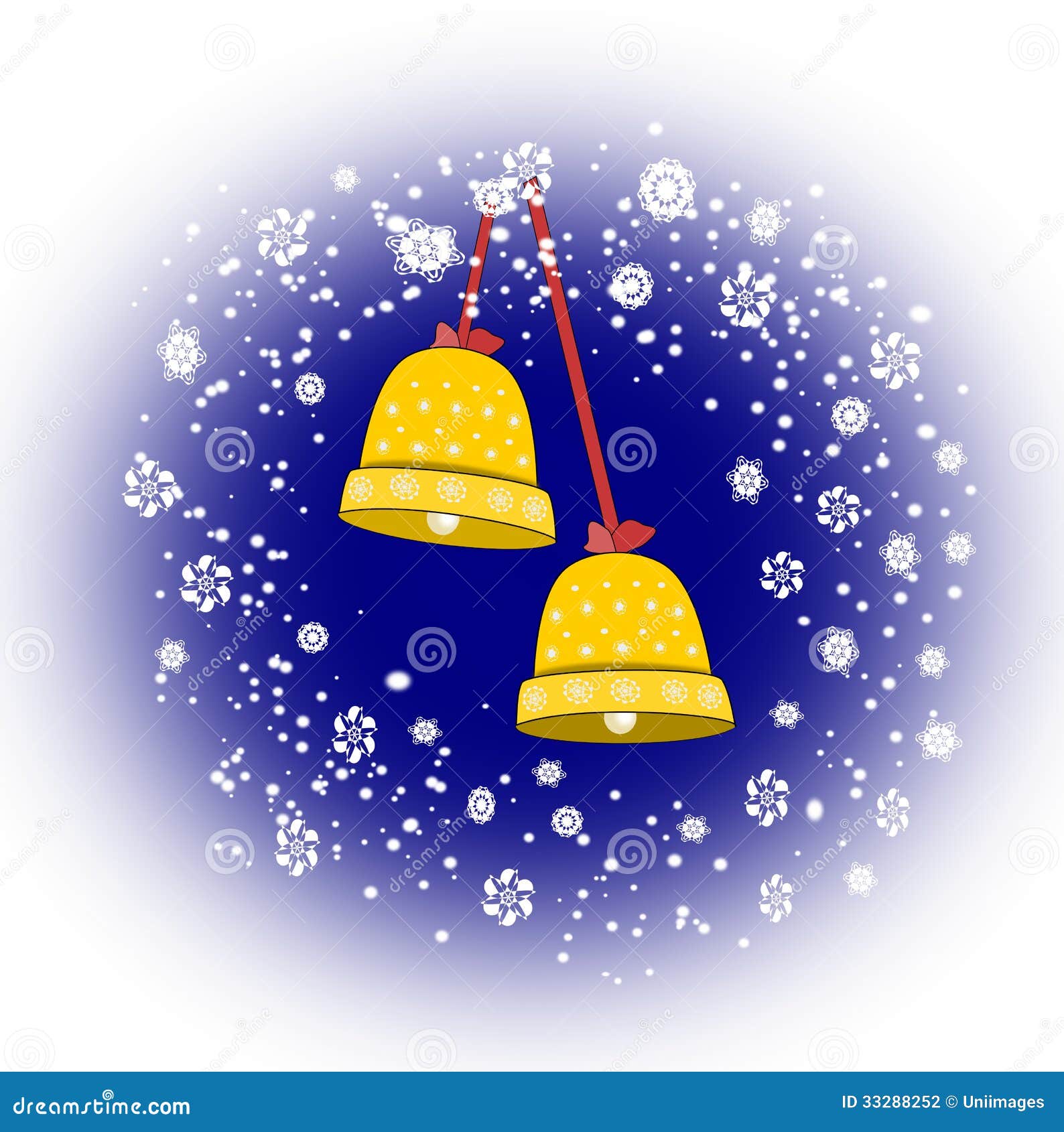 Christmas Bells stock illustration. Illustration of snow - 33288252