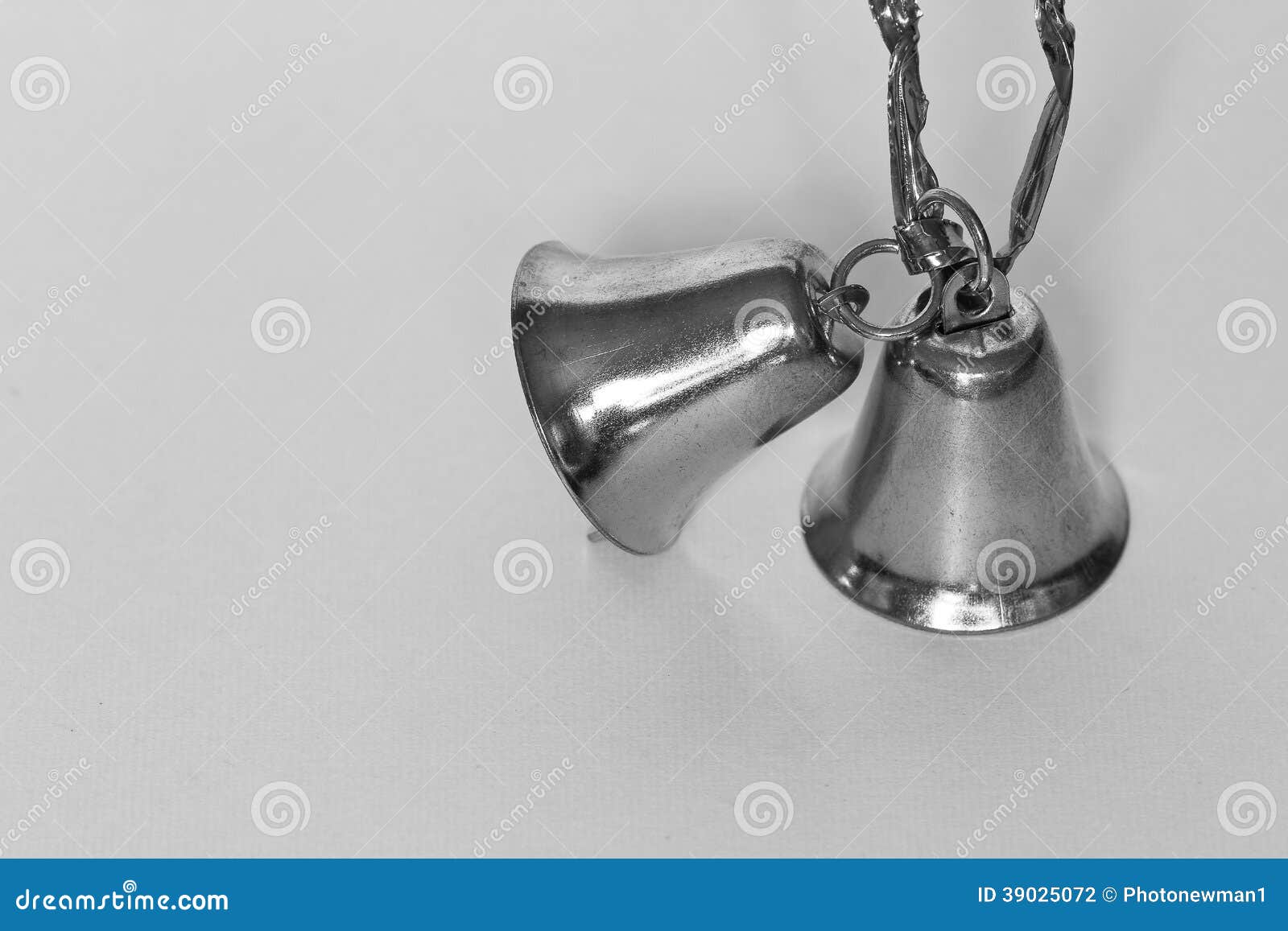Christmas bells two stock photo. Image of decor, gilt - 39025072