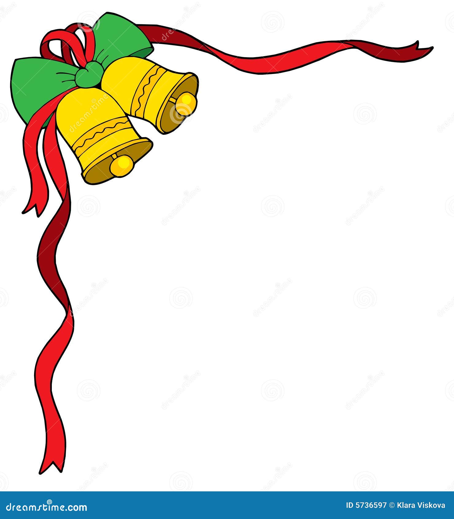 Christmas Bells Corner Border