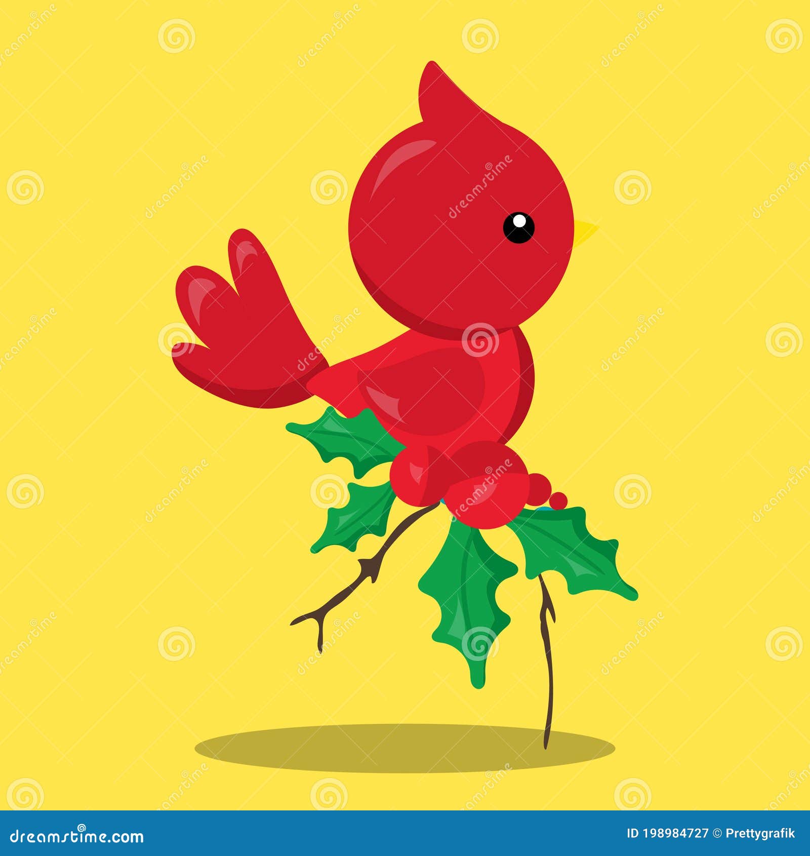 Christmas birds red 02 stock vector. Illustration of birds - 198984727
