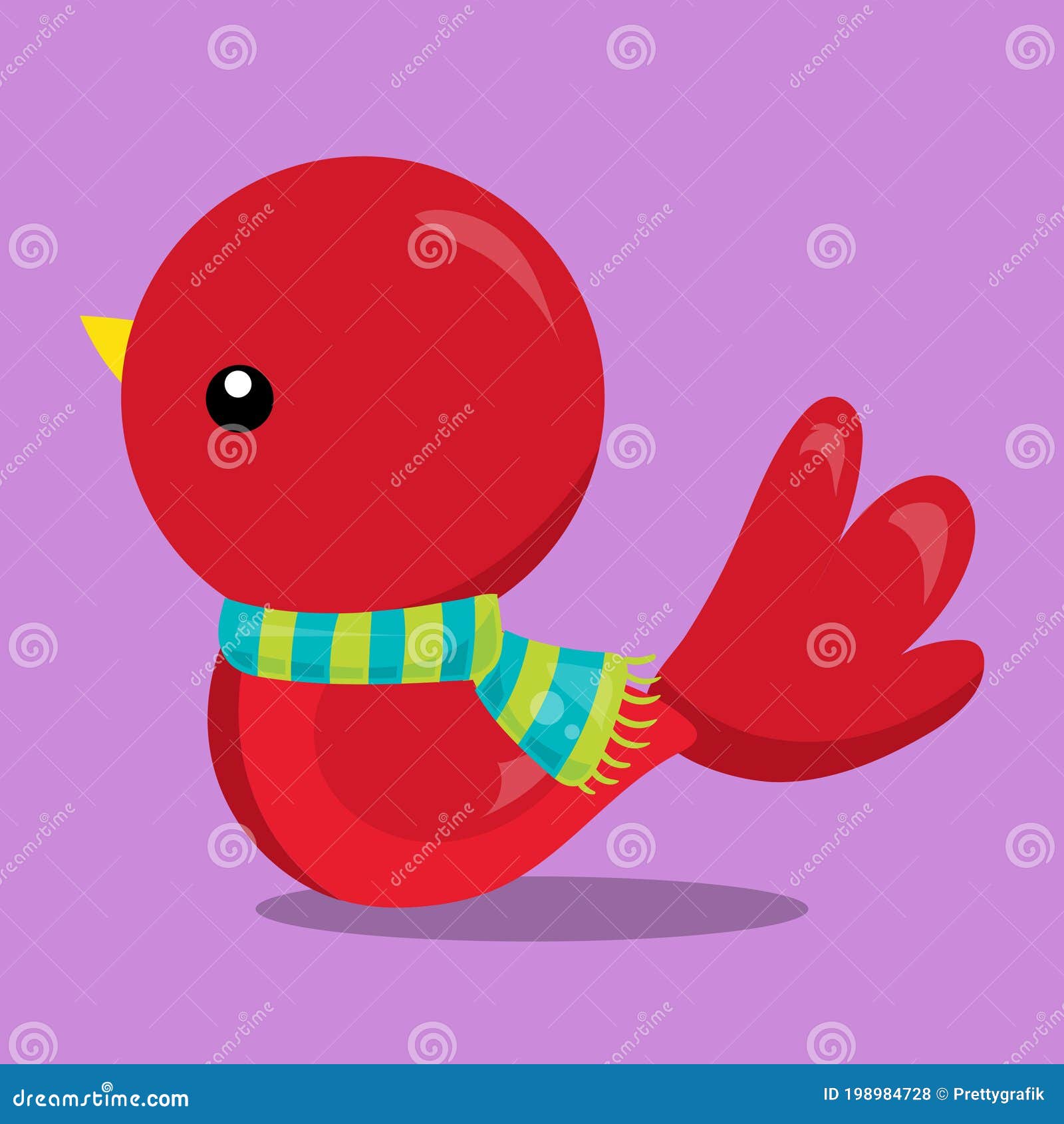 Christmas birds red 04 stock vector. Illustration of birds - 198984728