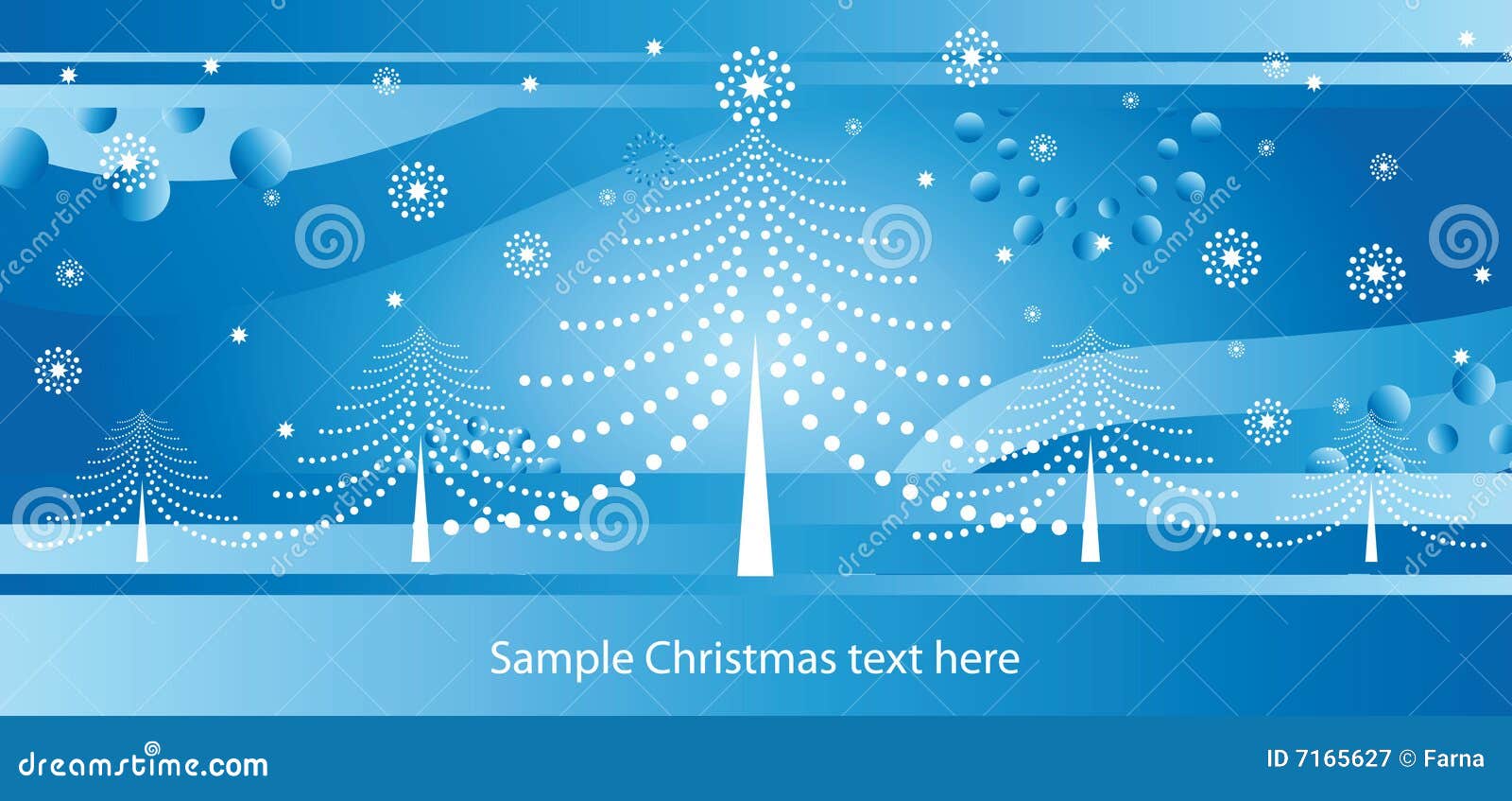 Christmas blue card stock vector. Illustration of cold - 7165627