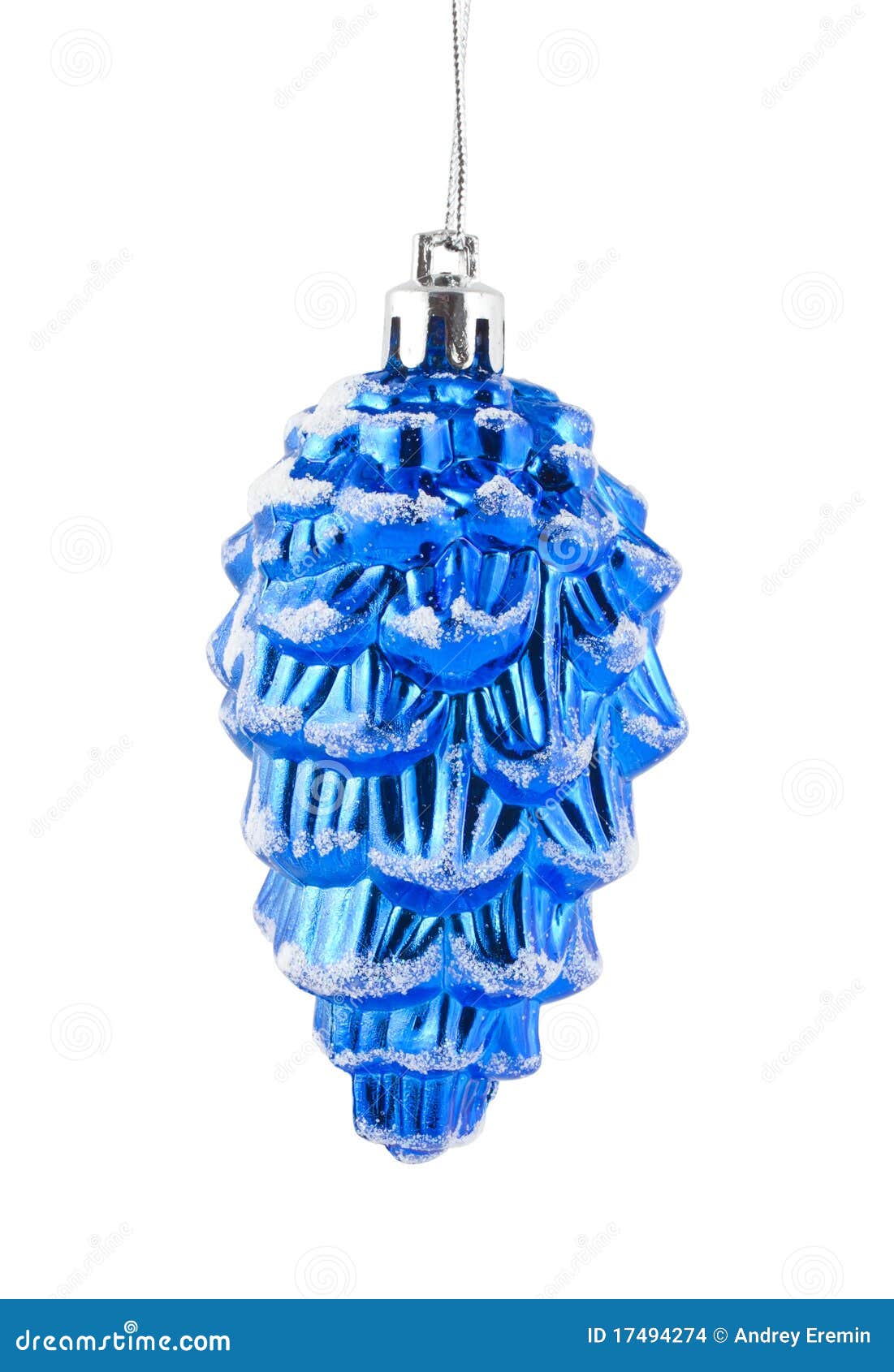 Christmas blue cone stock photo. Image of christmas, isolated - 17494274