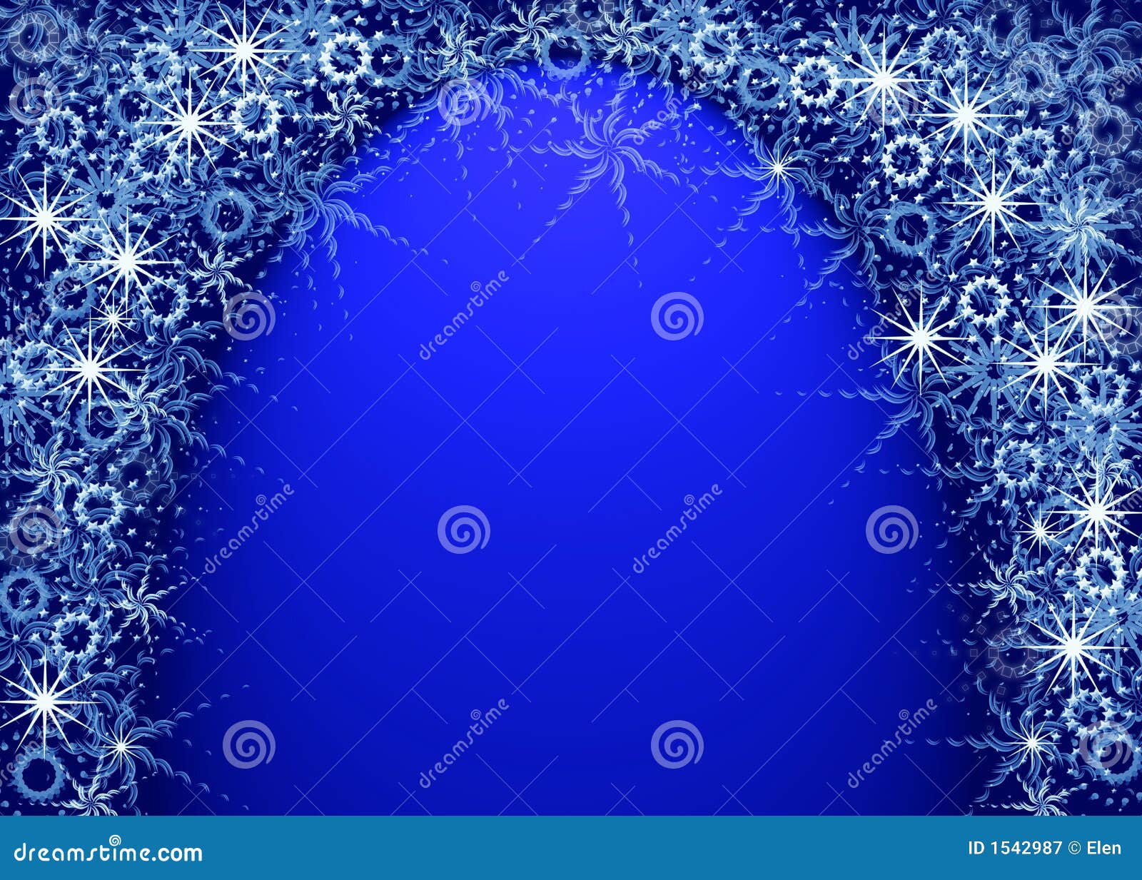 Christmas blue magic frame stock illustration. Illustration of black ...
