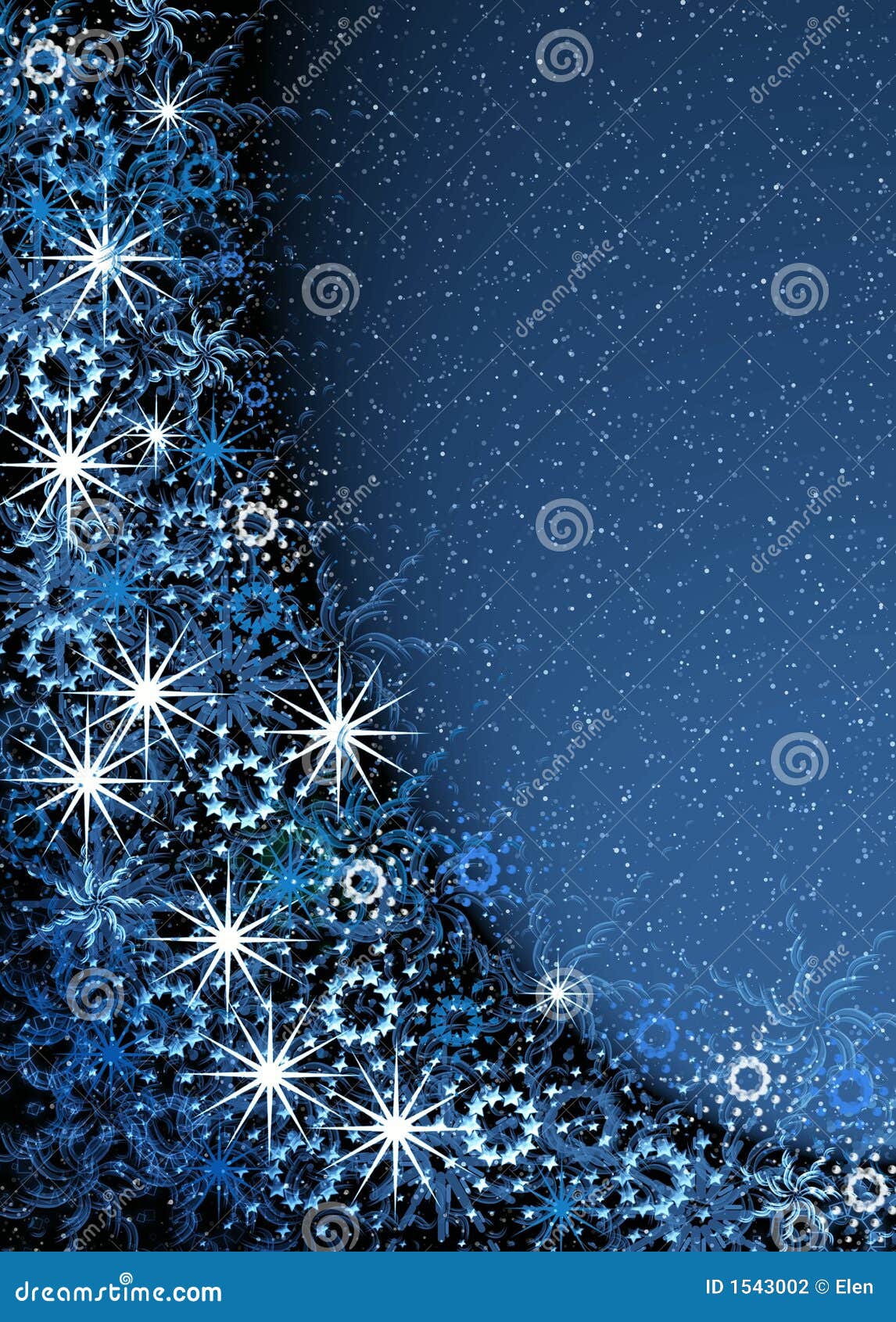 Christmas blue magic frame stock illustration. Illustration of flakes ...