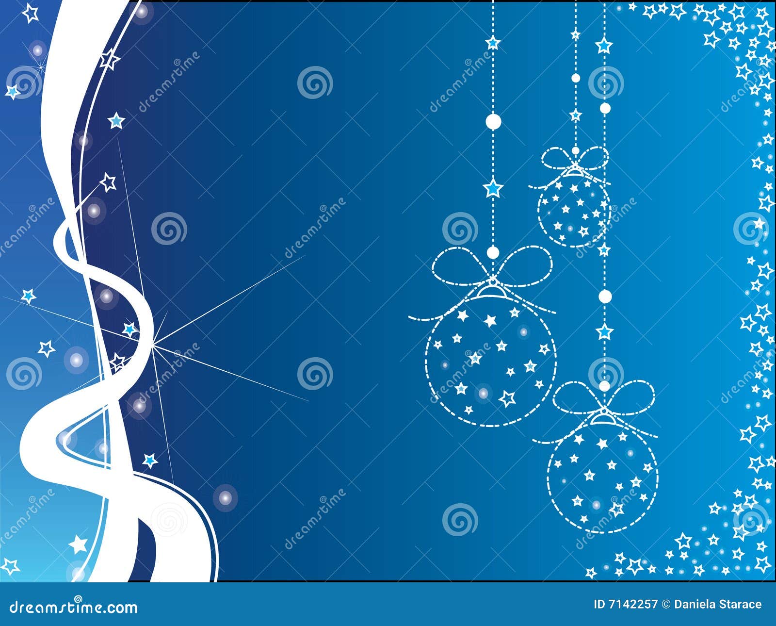 Christmas Blue and White Background Stock Vector - Illustration of ...