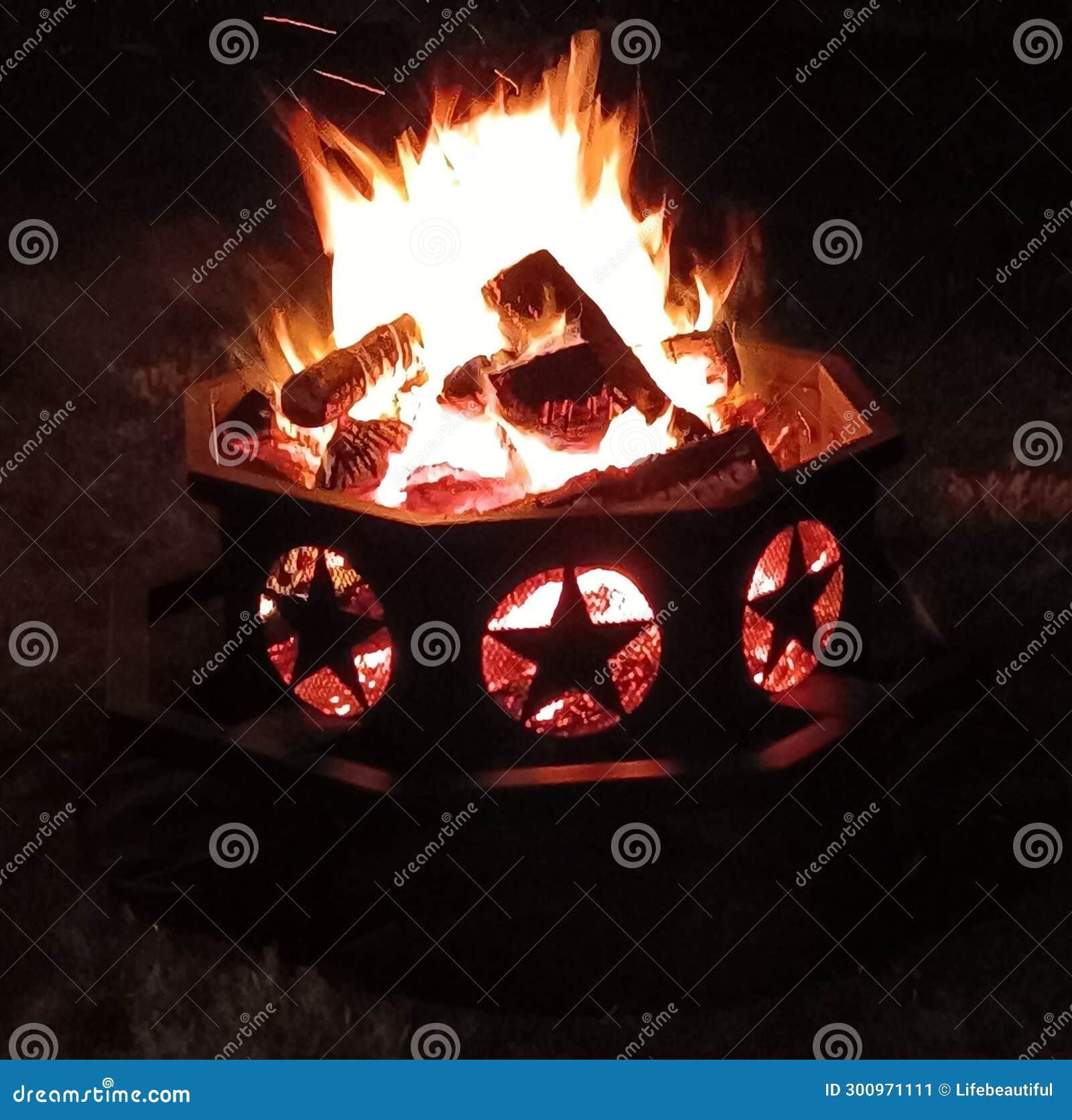 Christmas bonfire stock image. Image of night, dark - 300971111
