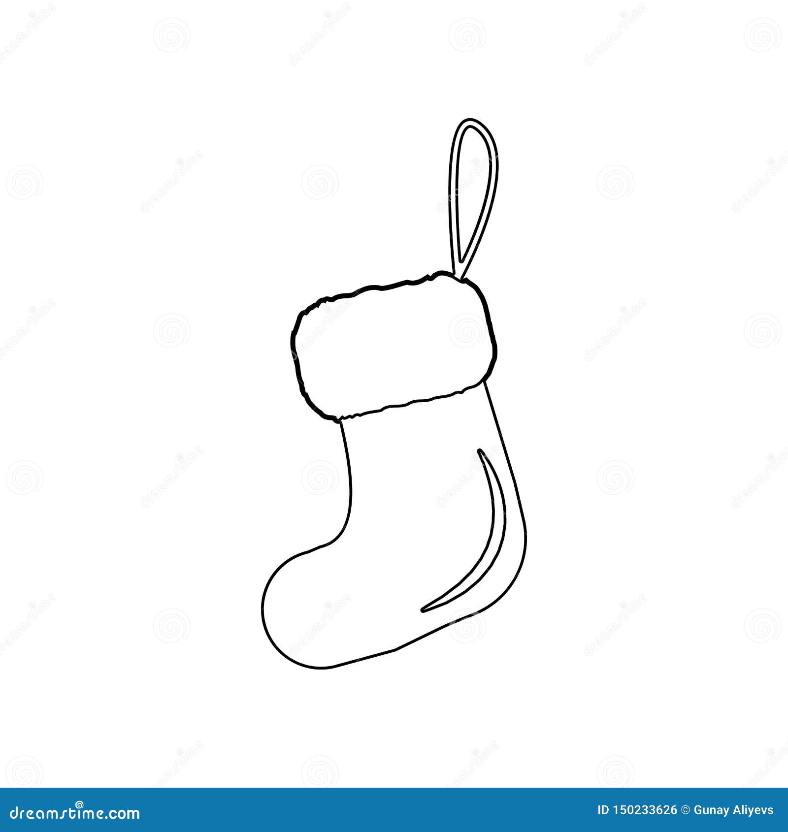 Christmas Boot for Gifts, Santa S Boot Icon. Element of Winter for ...