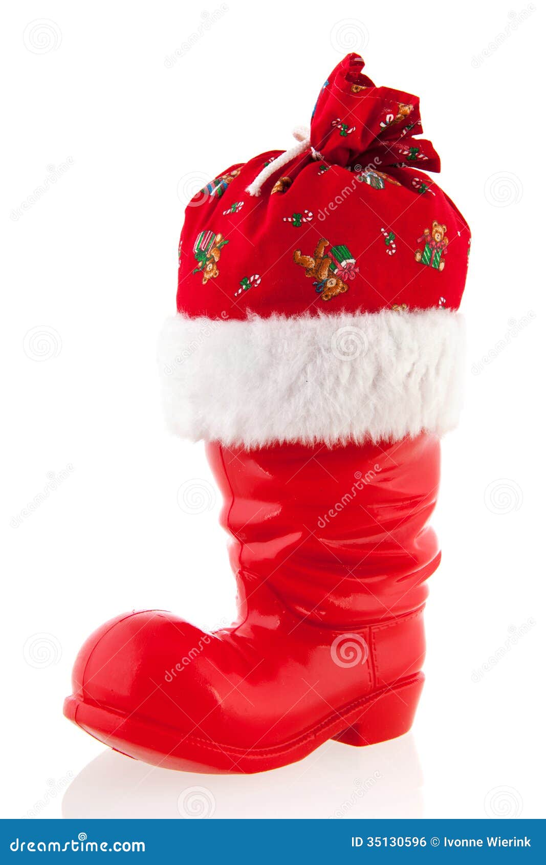 Christmas Boot with Presents Stock Photo - Image of season, present ...