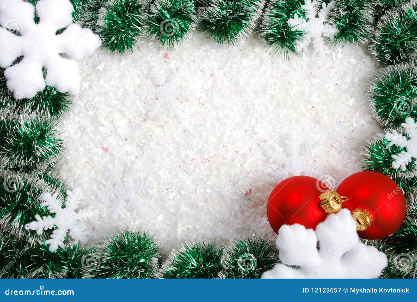 Christmas border stock image. Image of holiday, snow - 12123657