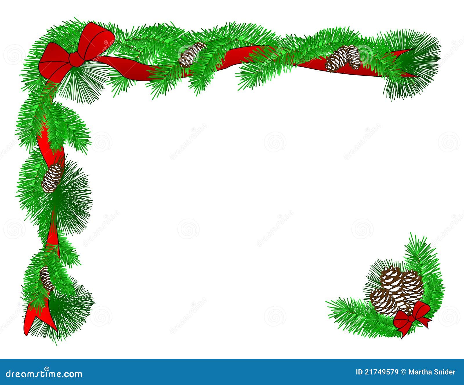 Christmas Border stock illustration. Illustration of evergreen - 21749579