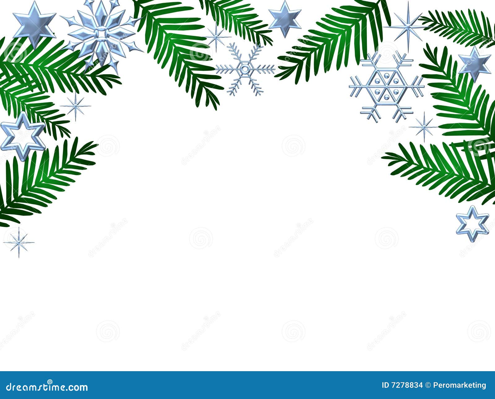 Christmas Border Background Stock Illustration - Illustration of leafy ...
