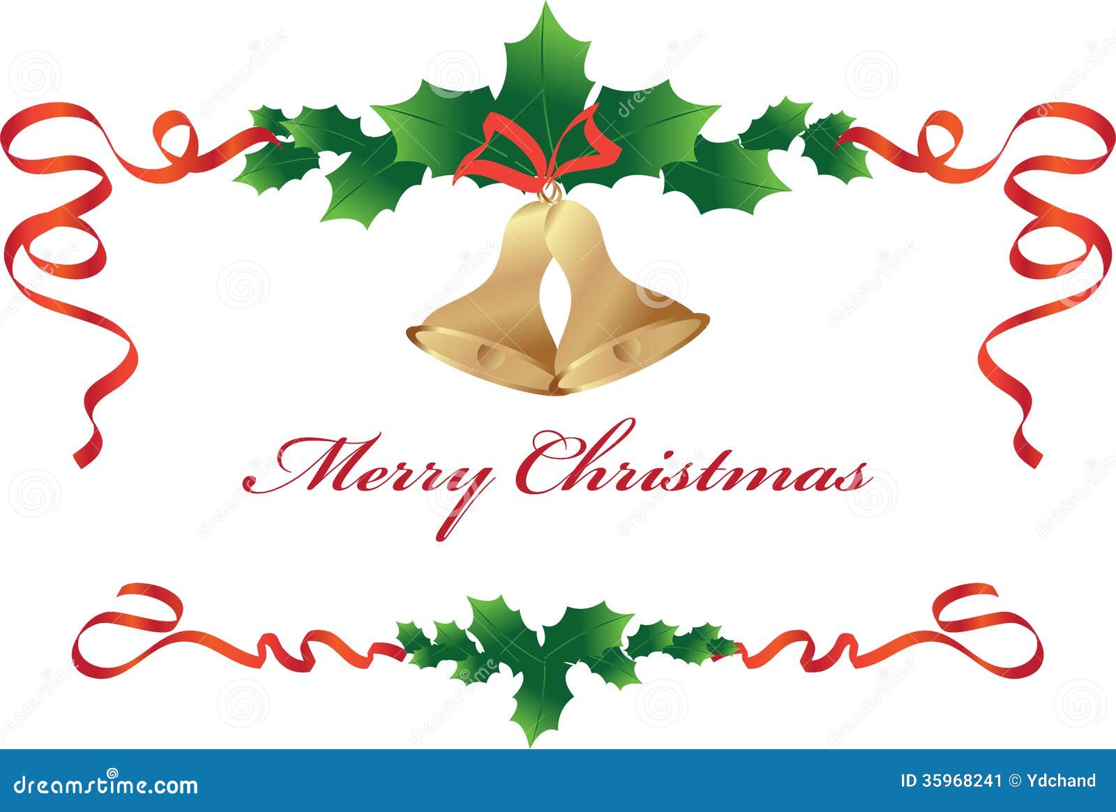 Christmas Bells Corner Border
