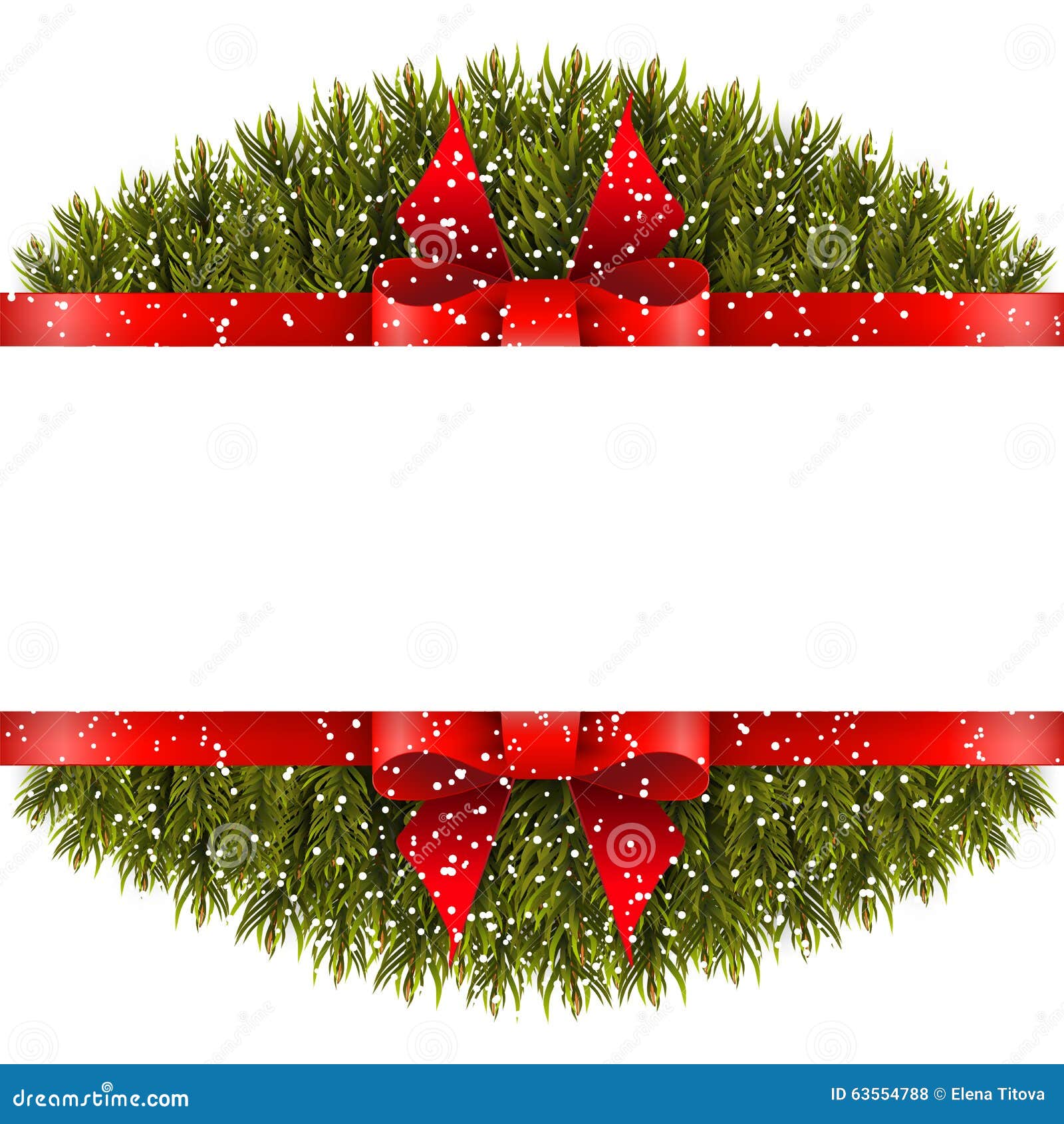 Christmas Ribbon Border