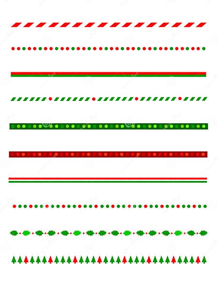Christmas Border / divider stock vector. Illustration of lights - 16718407