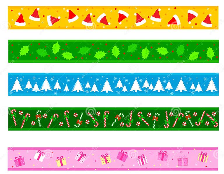 Christmas Border / divider stock vector. Illustration of gift - 19229430