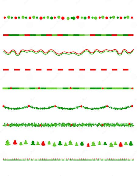 Christmas Border / divider stock vector. Illustration of digital - 19262795