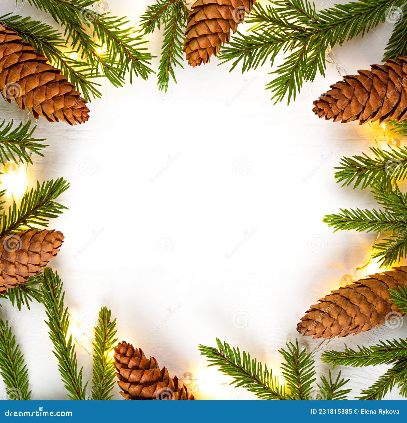 Christmas Border Frame Card with Copy Space for Your Text Stock Image ...