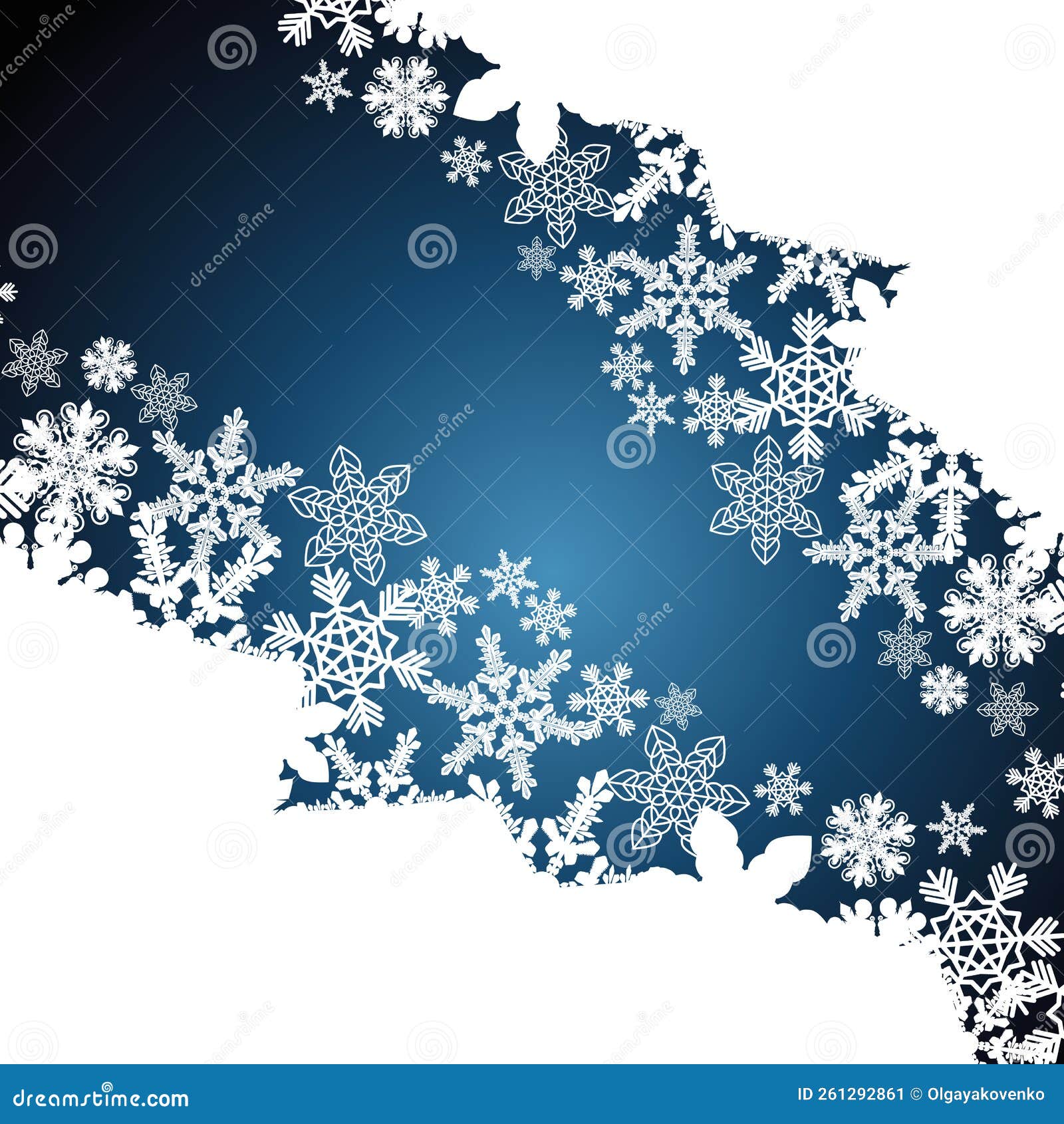 Christmas Border, Snowflake Design Background Stock Vector ...