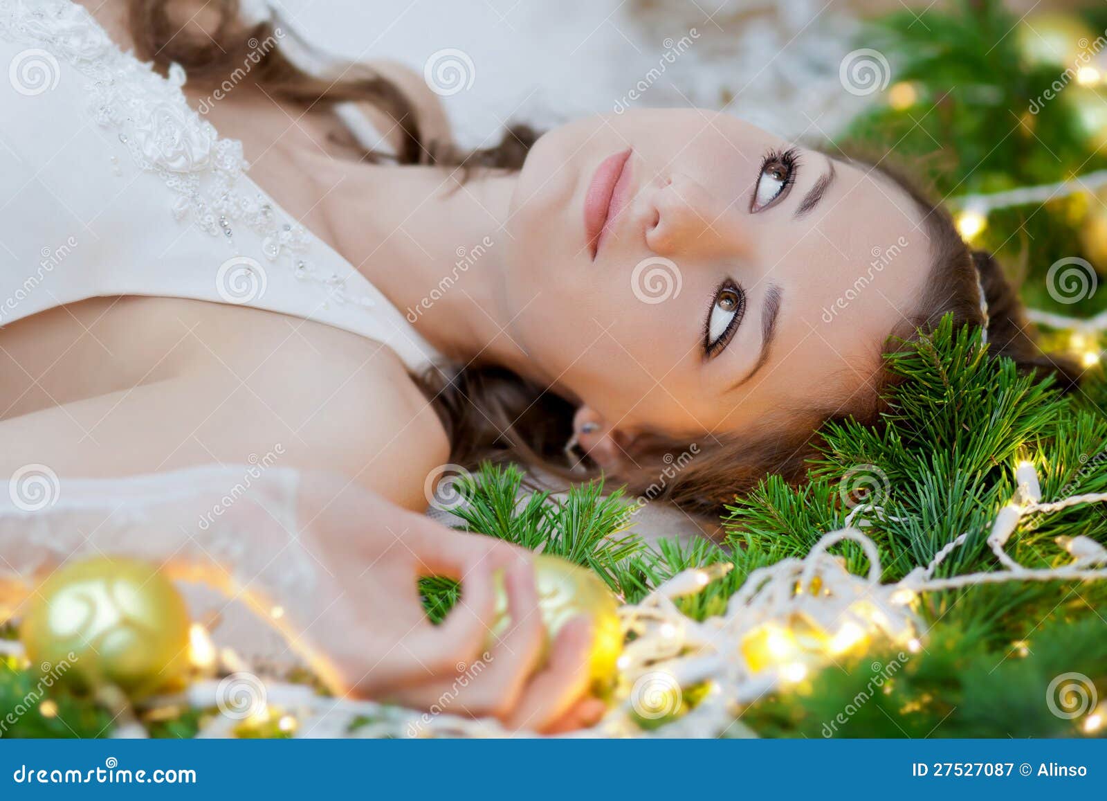Christmas Bride stock image. Image of hair, design, glob - 27527087