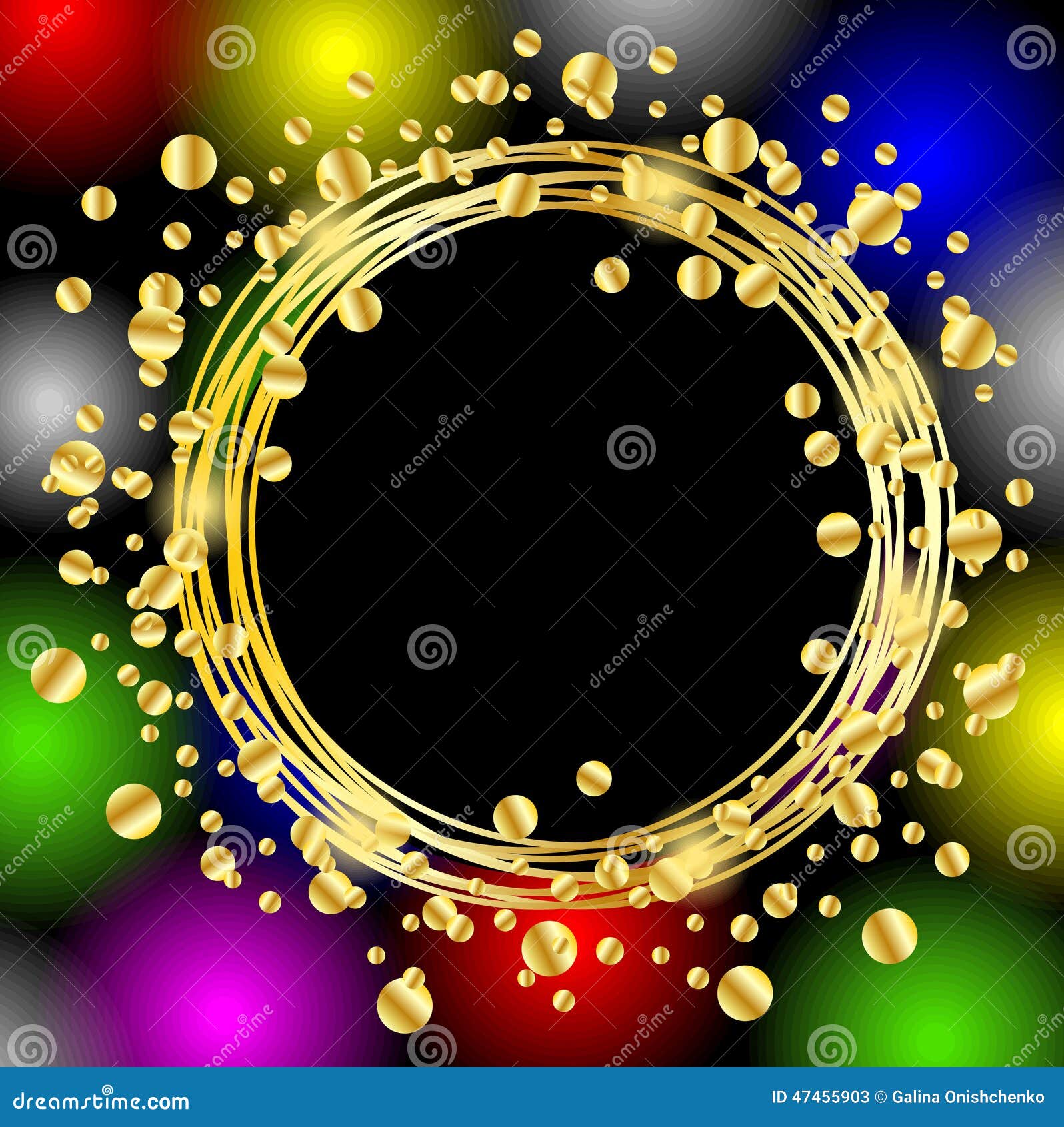 Christmas Bright Background with Gold Spangles Stock Vector ...