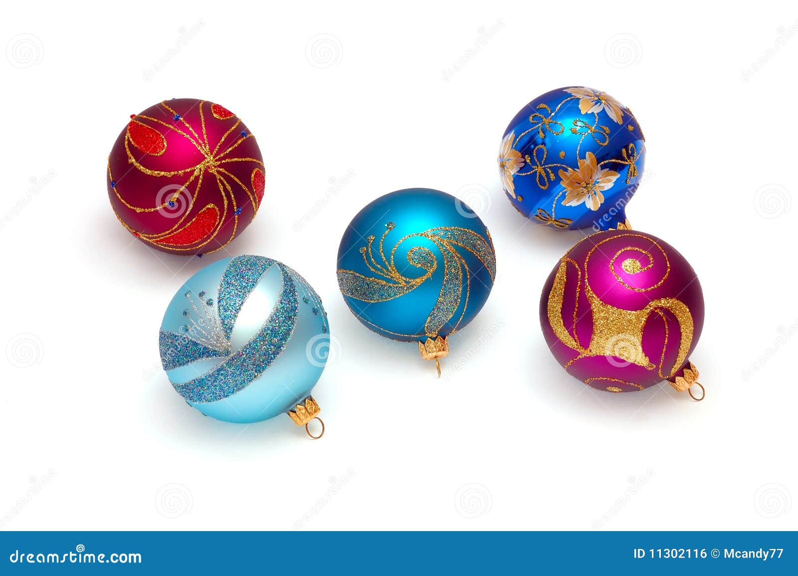 Christmas Brilliant Spheres on a White Stock Photo - Image of round ...