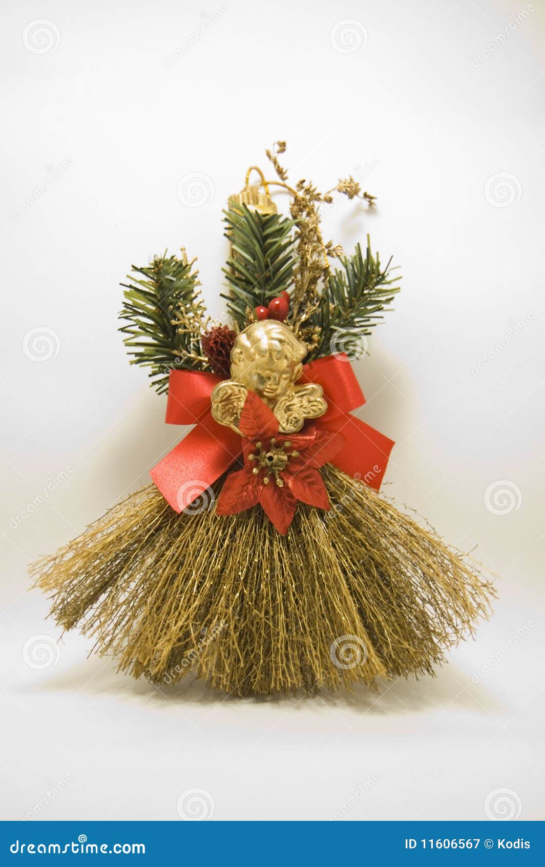 A Christmas broom stock image. Image of needles, broom - 11606567