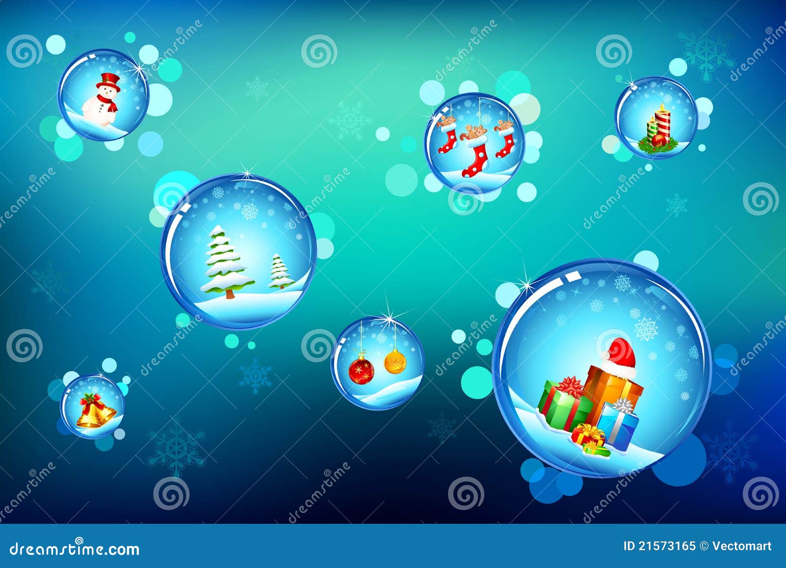 Christmas Bubble stock vector. Illustration of holly - 21573165