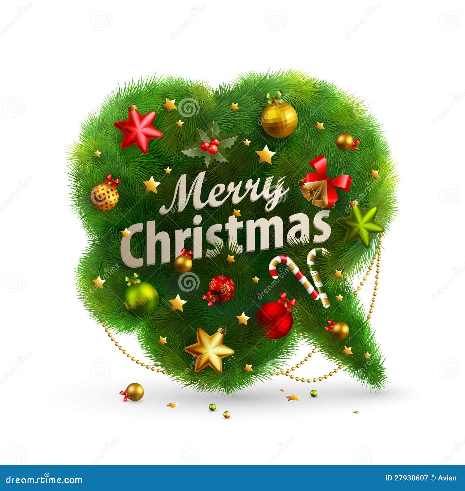 Christmas Bubble for Speech Stock Vector - Illustration of icon ...