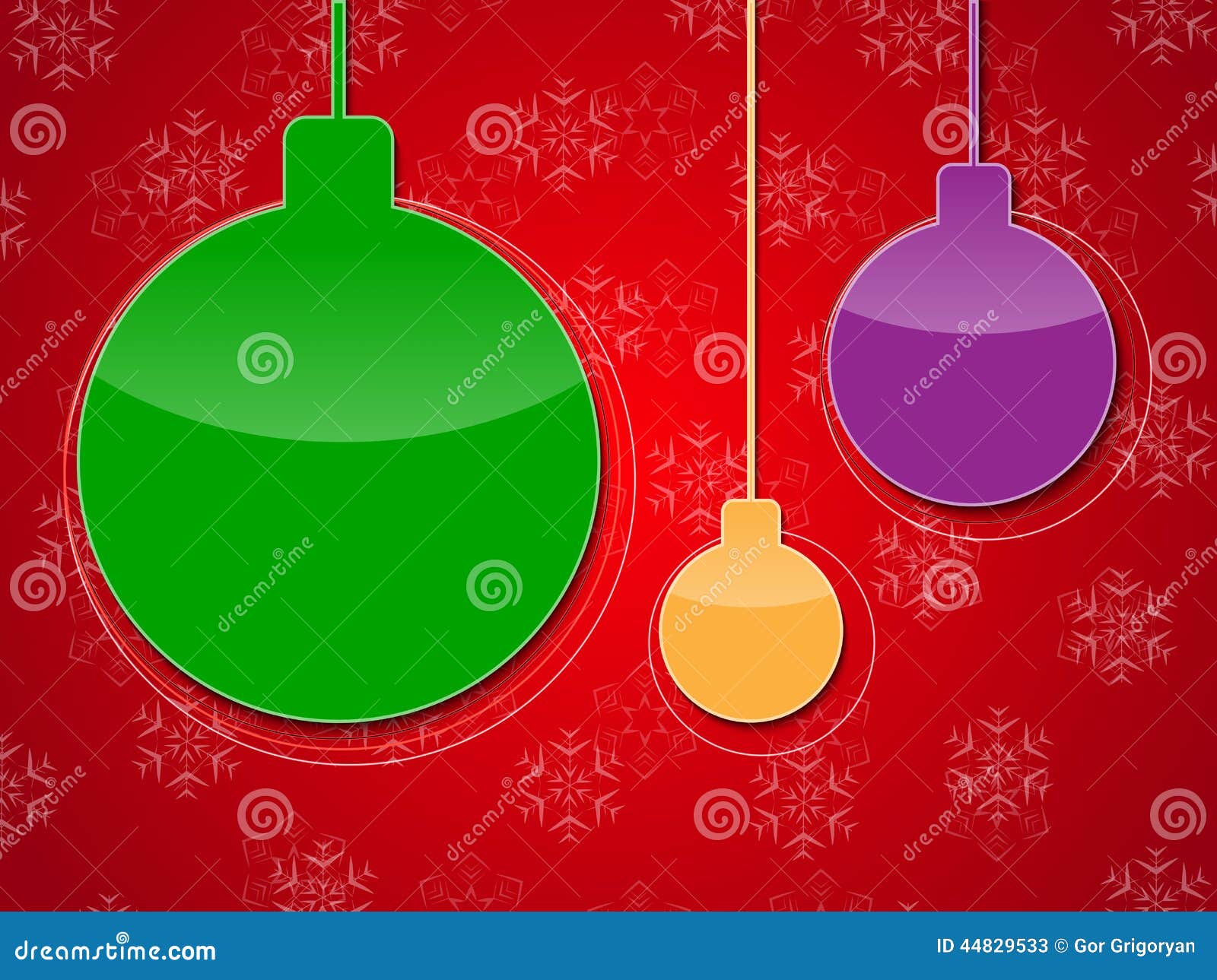 Christmas Bubbles on Red Background Stock Vector - Illustration of ...