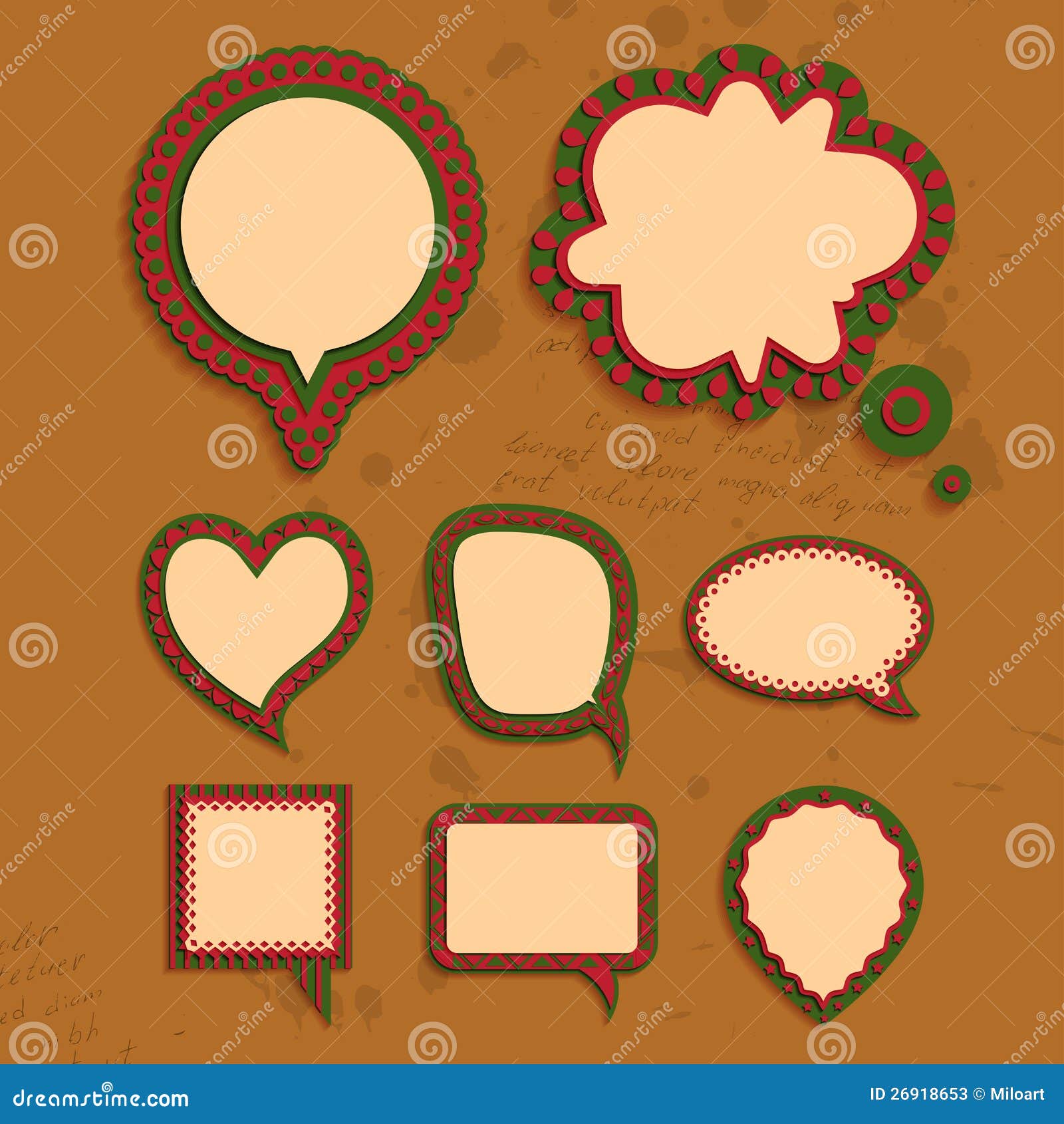 Christmas Bubbles for Speech. Stock Vector - Illustration of ...