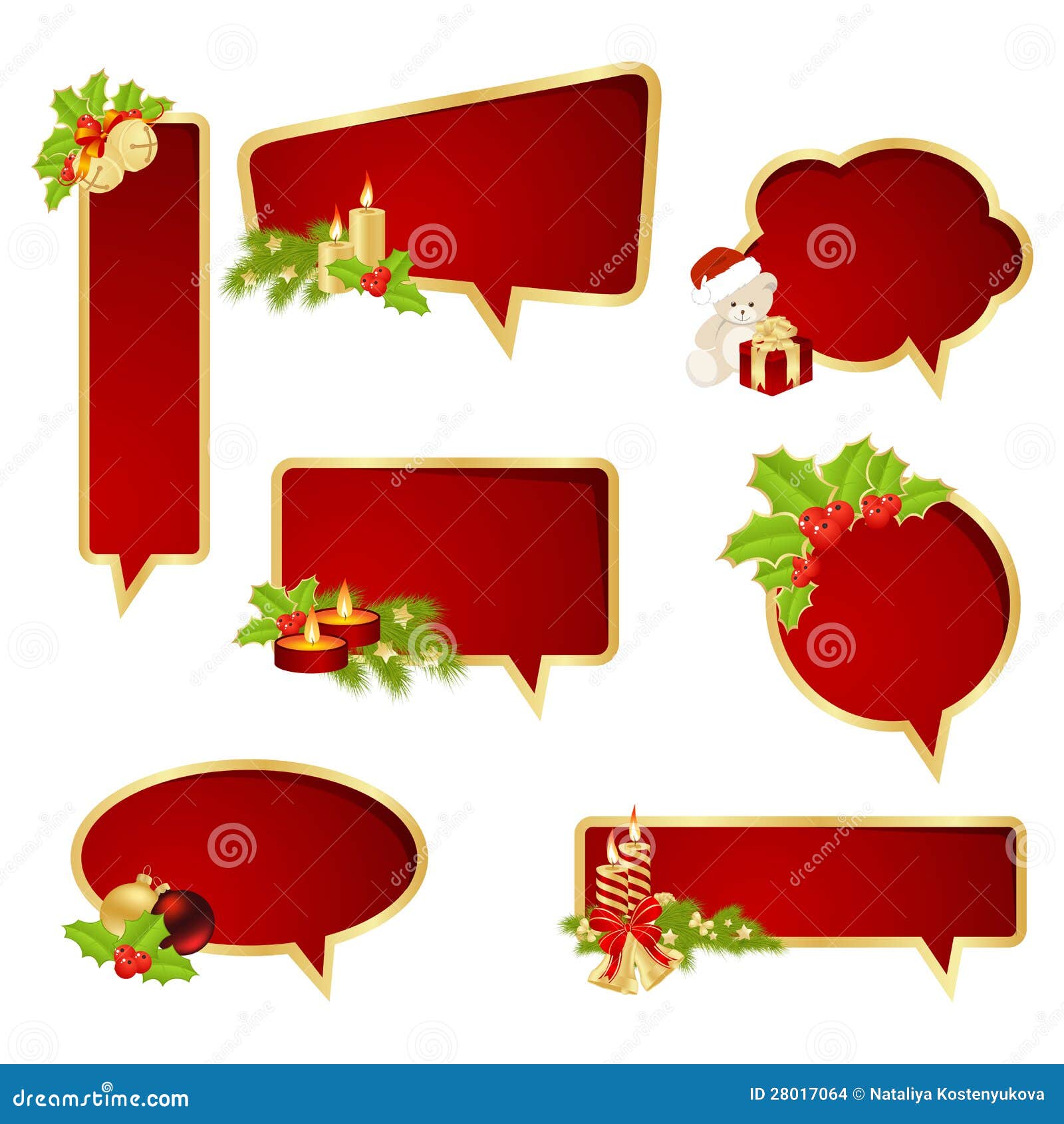 Christmas bubbles speech stock vector. Illustration of christmas - 28017064